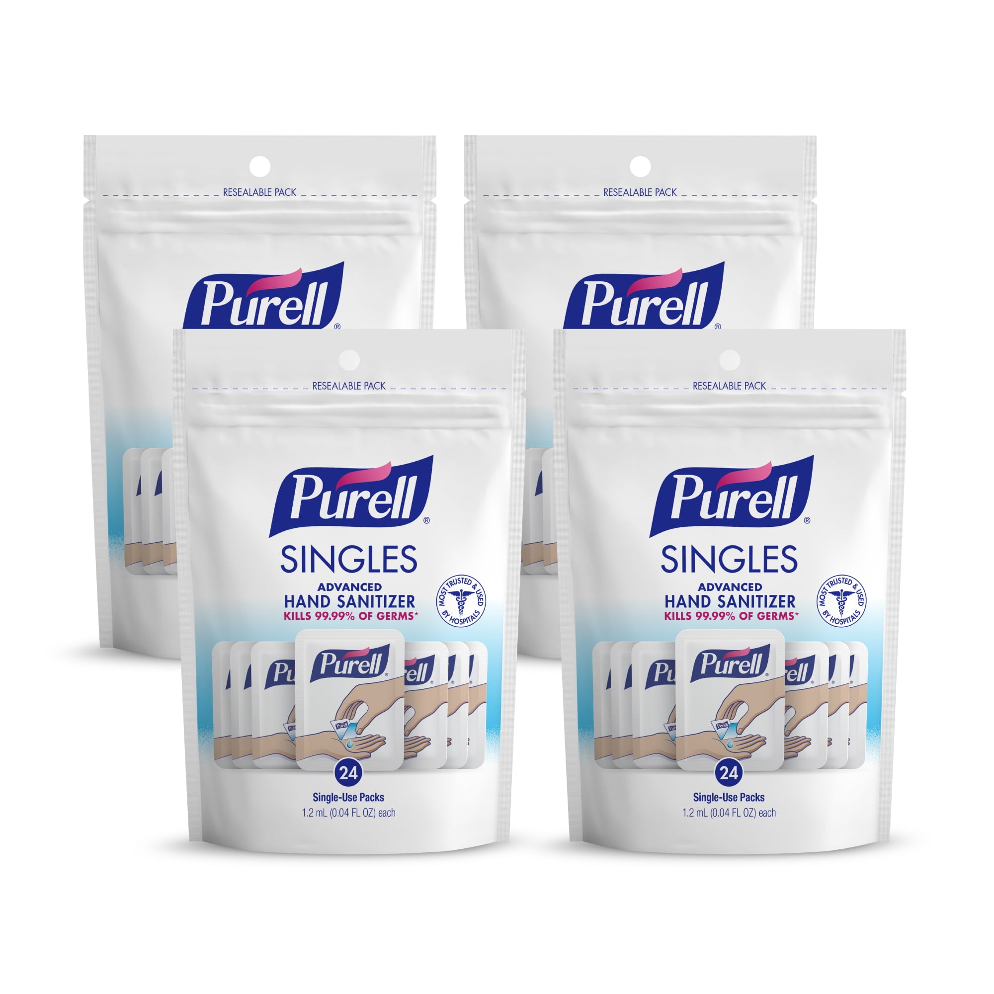 PURELL® SINGLES Advanced Hand Sanitizer Gel (9630-08-EC) - Walmart.com