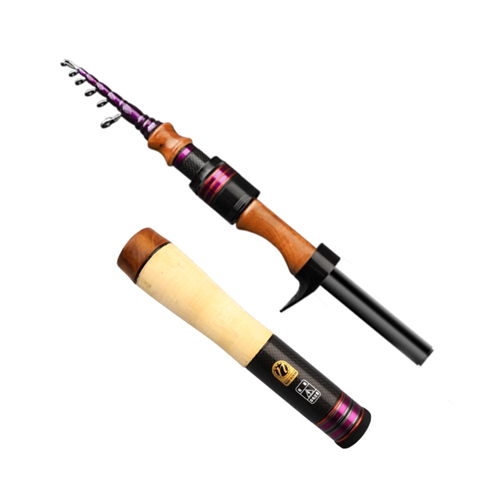 PURELURE Telescopic Rod Casting 5'1'' Detachable Handle FUJI A Ring ...