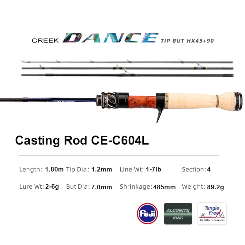 Trout Rod BFS Fishing Casting UL Spinning Light Travel Rod Stream ...