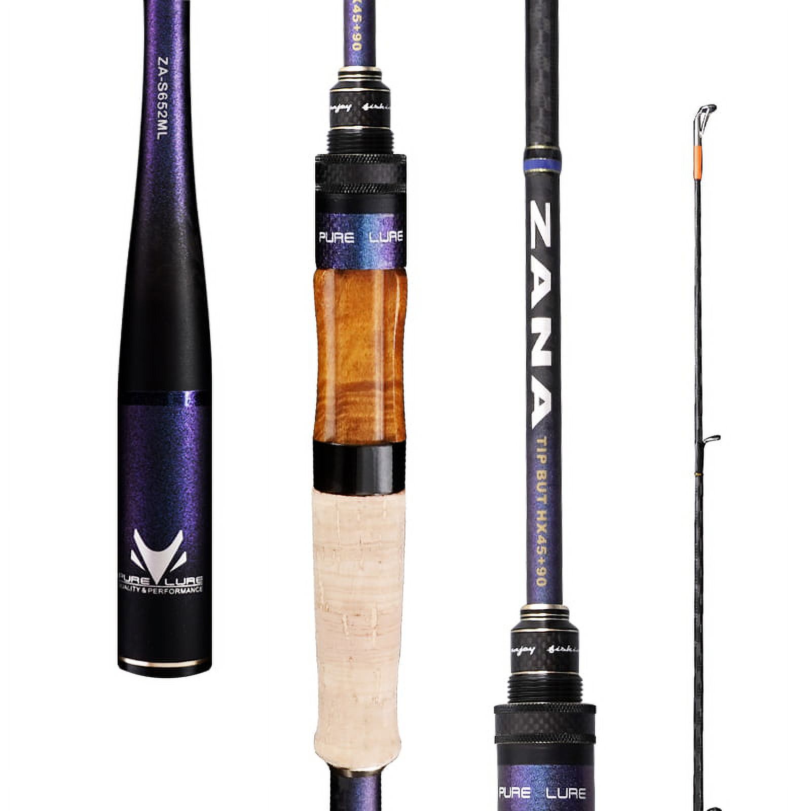 PURELURE High Carbon Universal Long Casting Rod Worm Lure Rod All Fuji ...