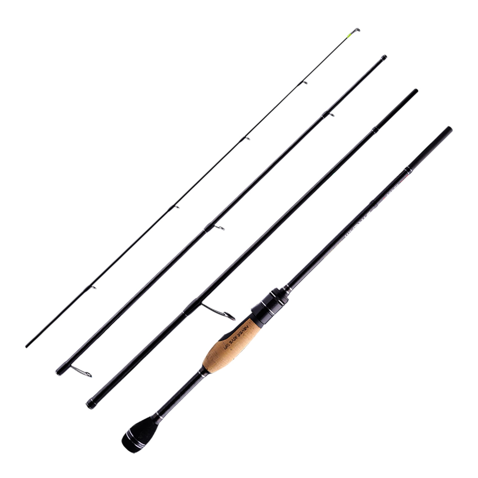 PURELURE STREAM 4 Section Spinning Rod 6'5' Portable Trout Travel Rods ...