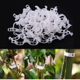 PURELY- 100X Greenhouse Plant Fixing Clips Garden Plants Flowers Tied ...