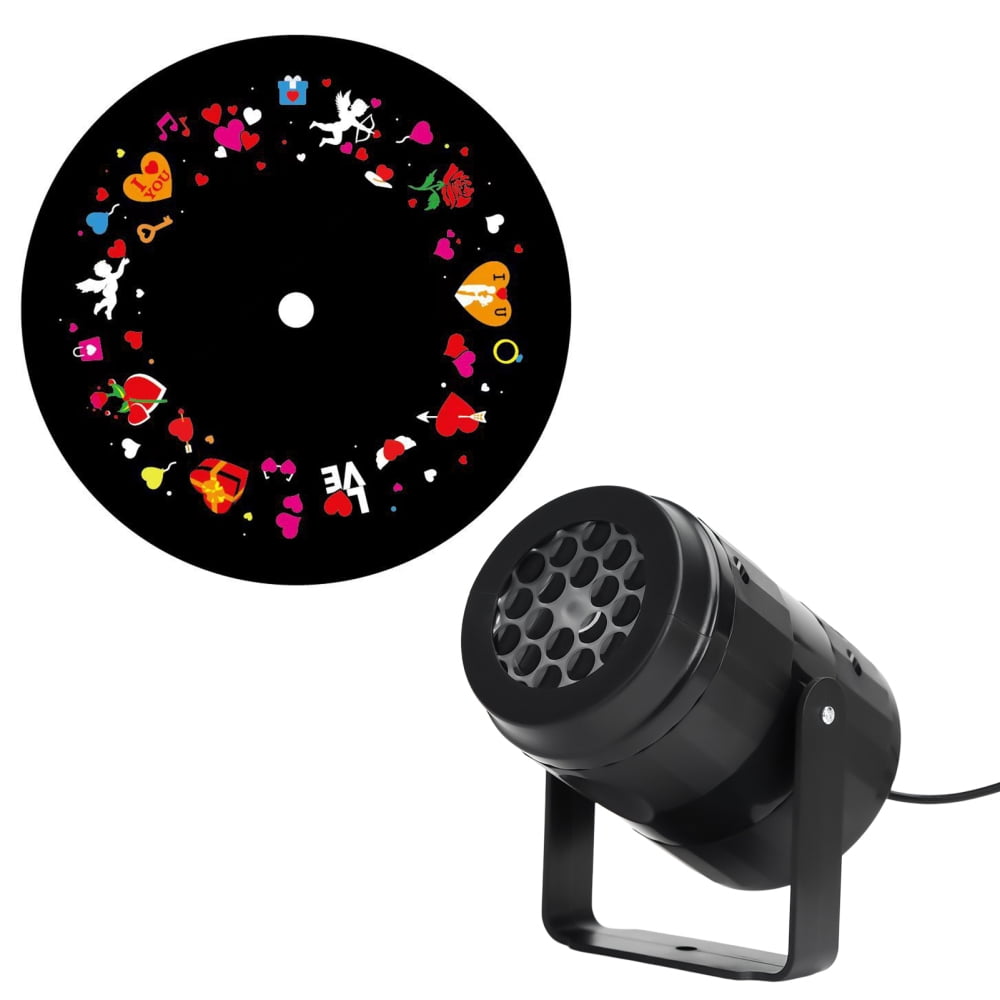 PURELY- 16 Pattern Usb Led Christmas Projector Light Heart Gift Shape ...