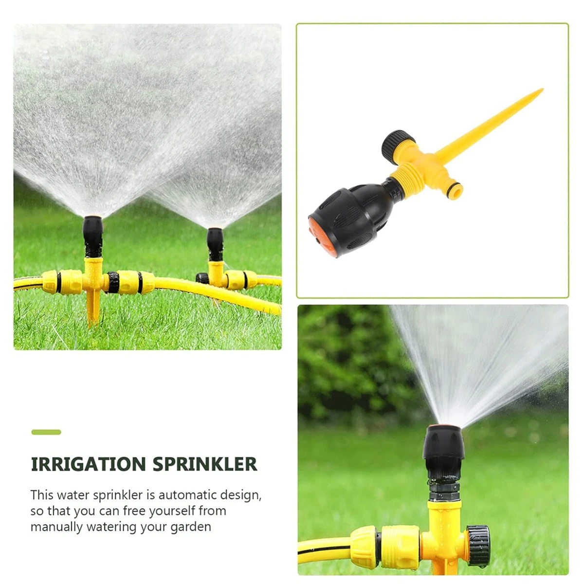 PURELY- 360° Rotation Auto Irrigation System Garden Lawn Sprinkler ...