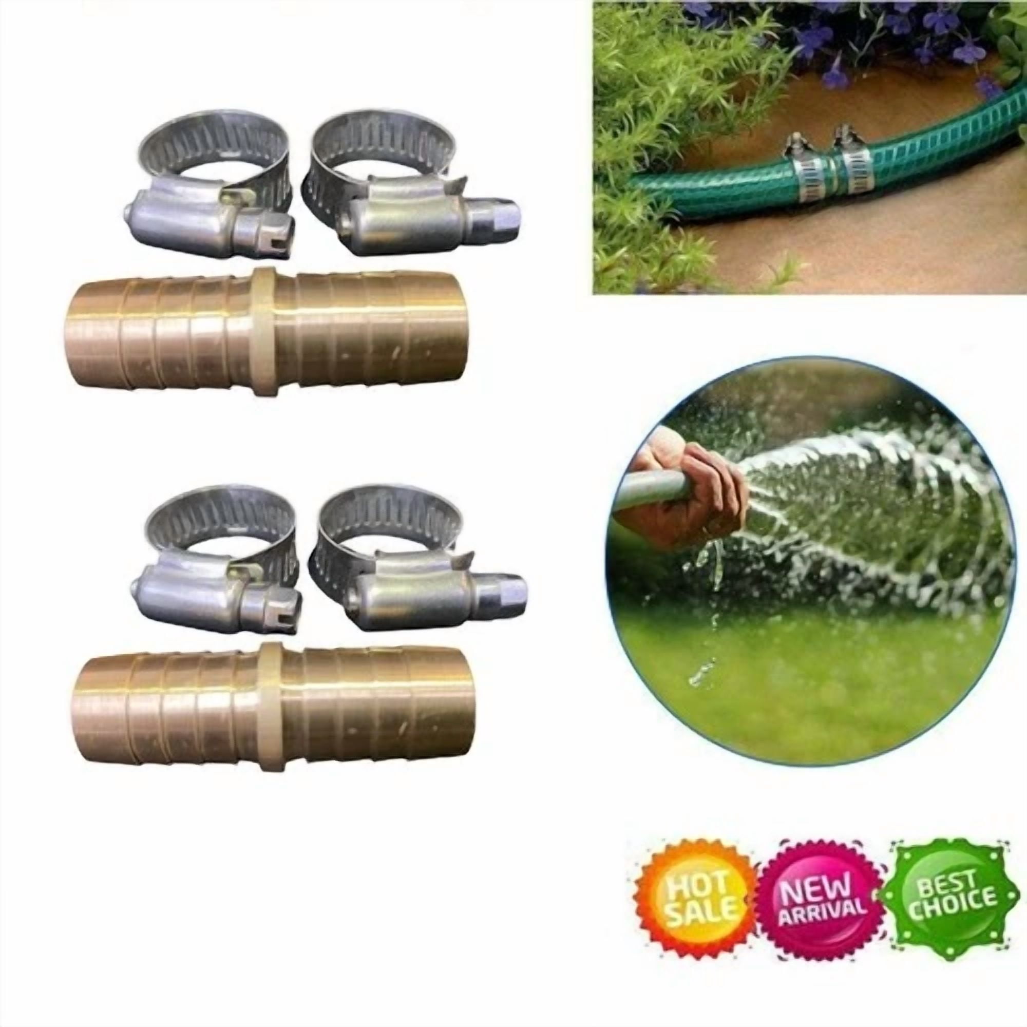 PURELY- 5/8" Garden Aluminum Mender Repair Kit Hose Connector Barb ...