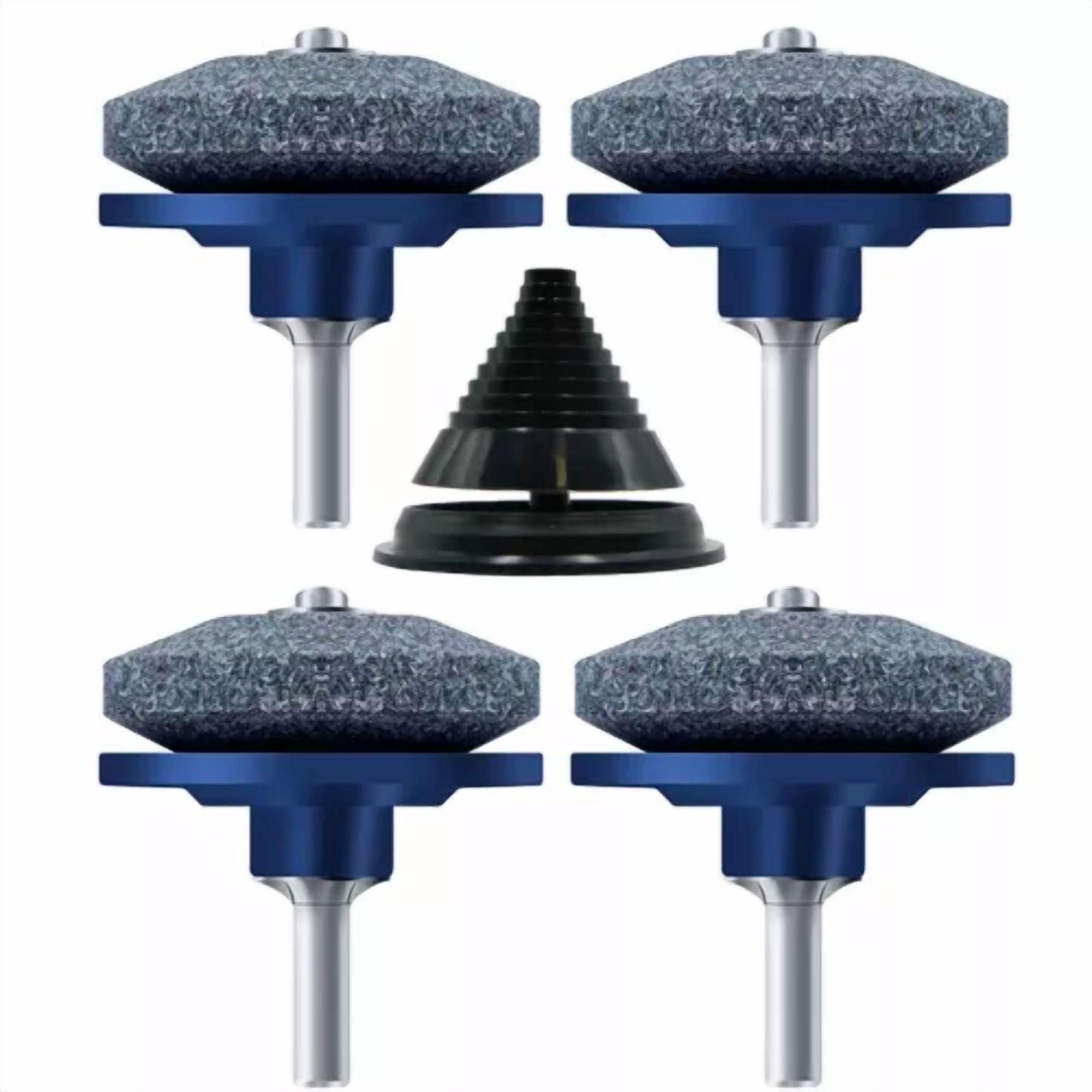 PURELY- 5Pc Lawn Mower Balancer Blade Sharpener Kit Garden Tool For ...