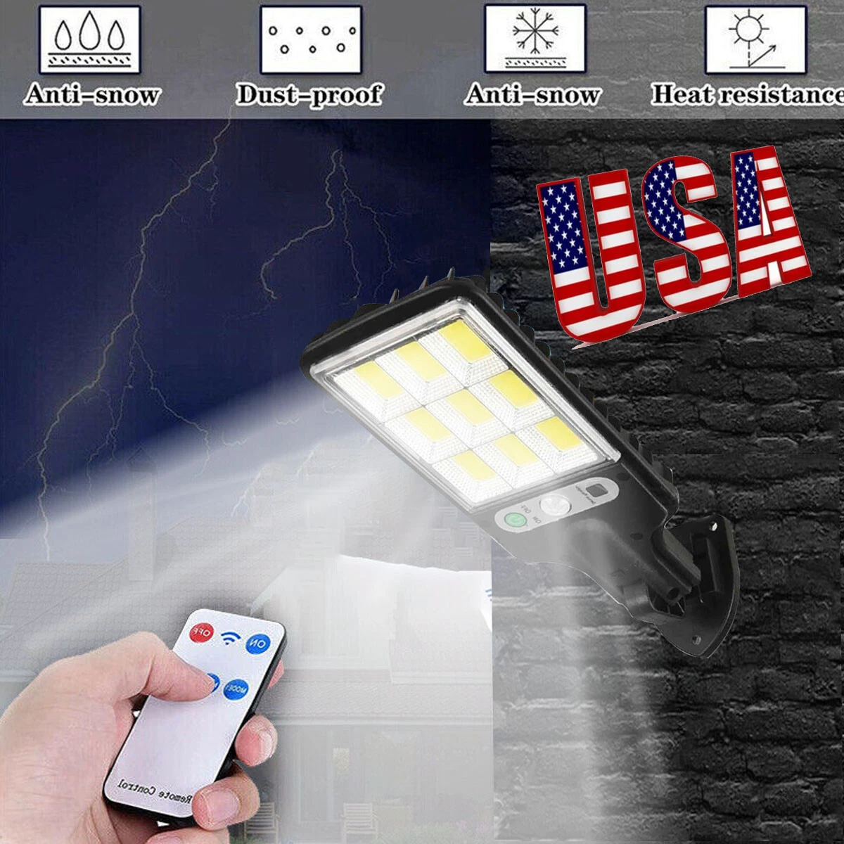 PURELY- Fence Solar Pir Motion Sensing Light Outdoor Garden Security ...