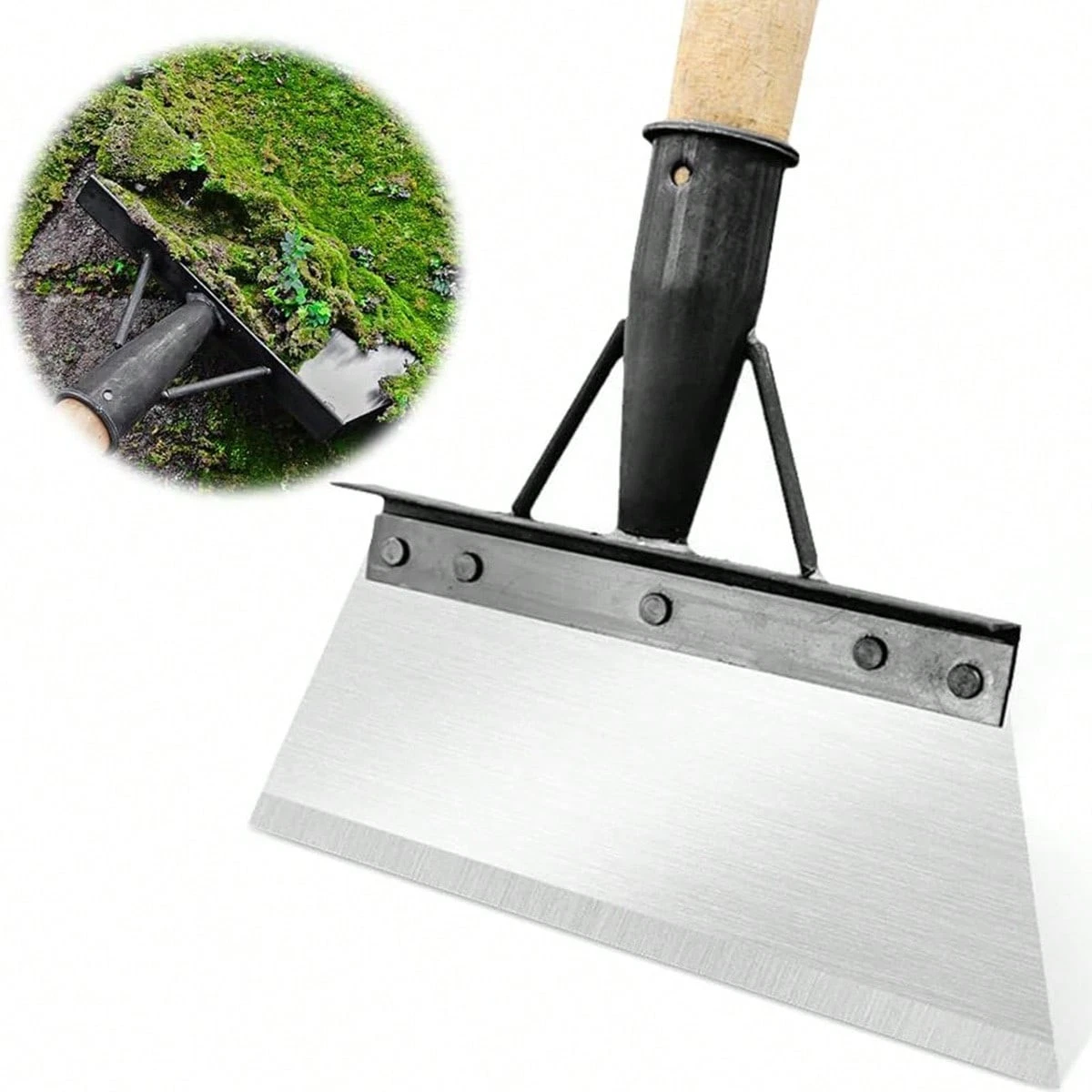 PURELY- Garden Shovel Heavy Duty Steel Multifunction Cleaning Flat ...