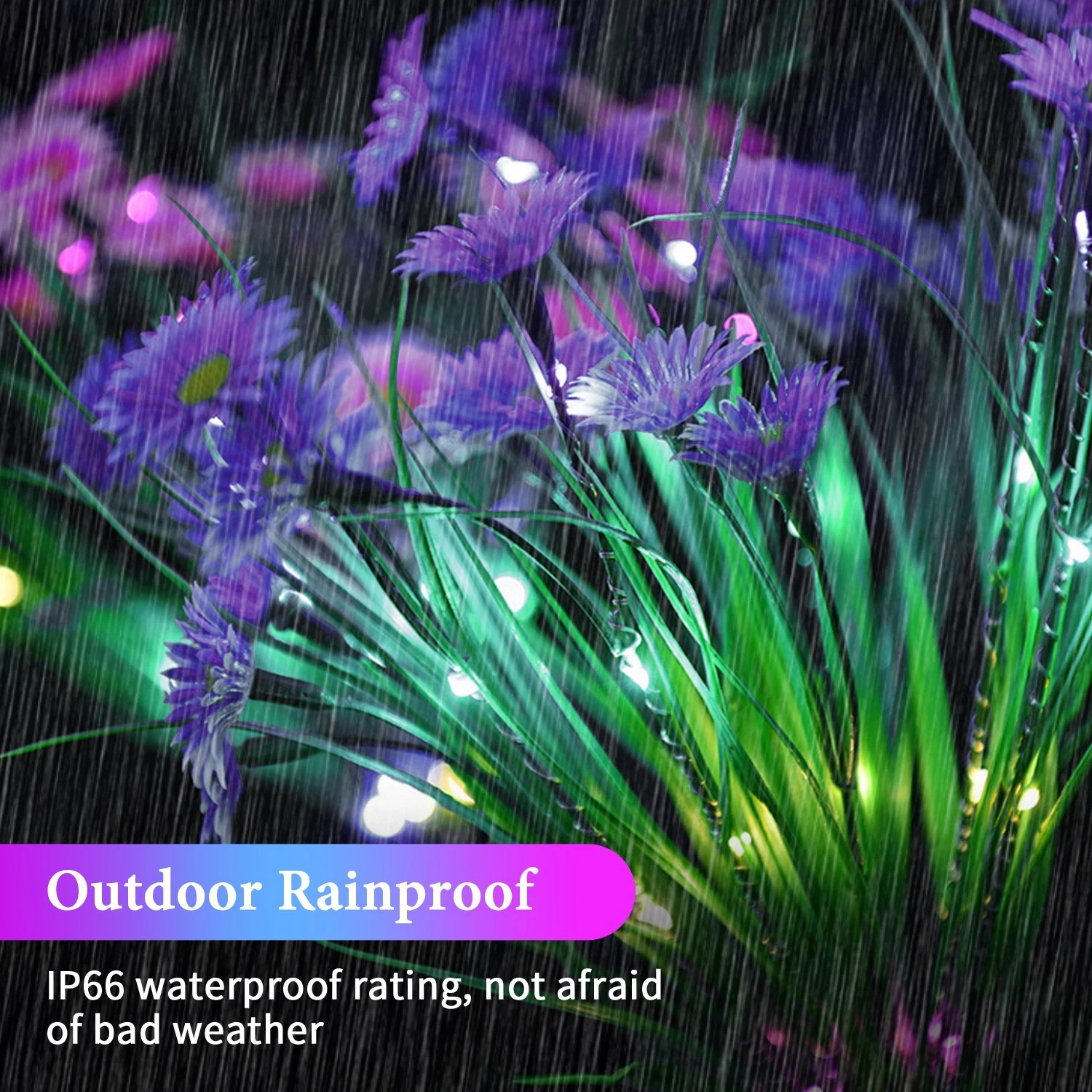 PURELY- Solar Daisy Flower Light - Dusk To Dawn Led Garden Stake For ...
