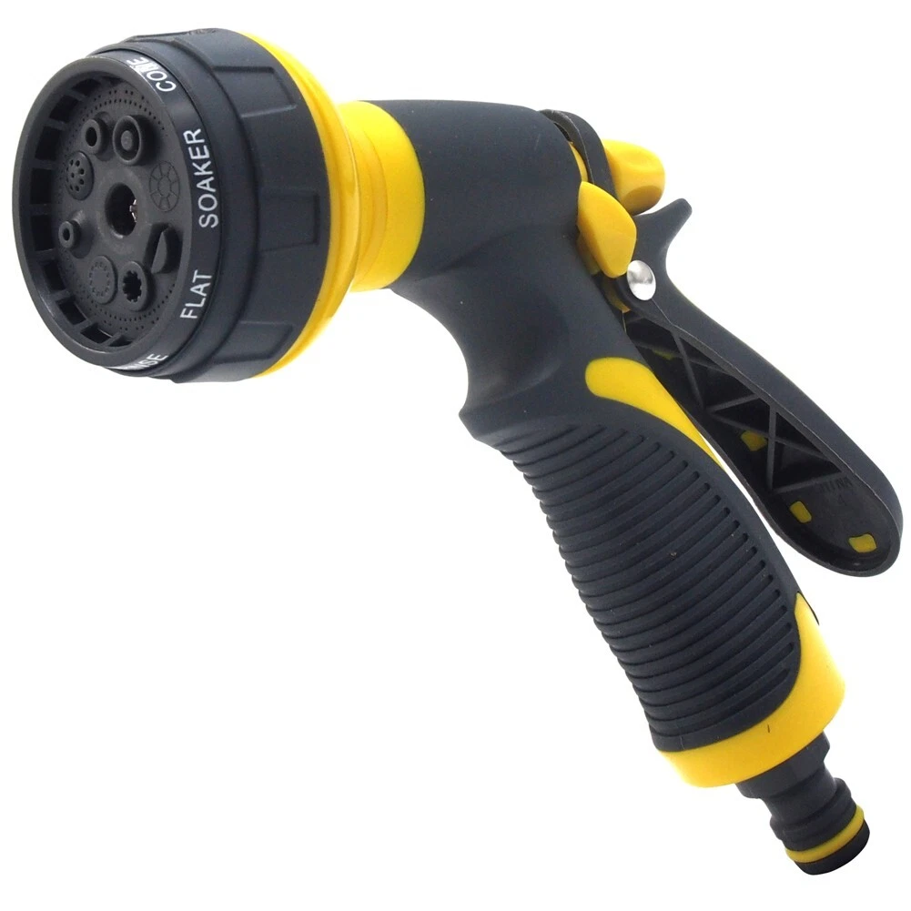 PURELY- Water Hose Nozzle Spray Pc Multi-Pattern Gun Garden Sprayer Car ...
