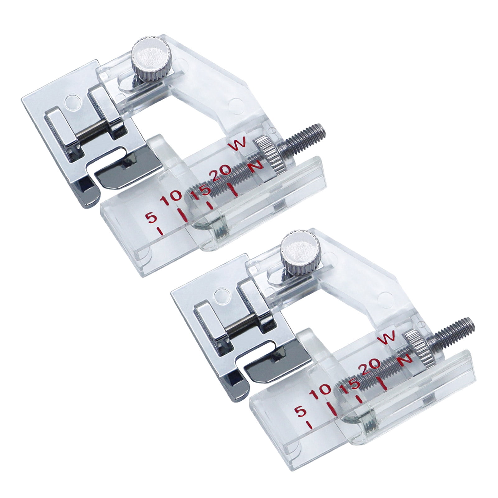 PUREOY 2/4Pcs Bias Tape Binding Foot 5 to 20MM Adjustable Range Low ...