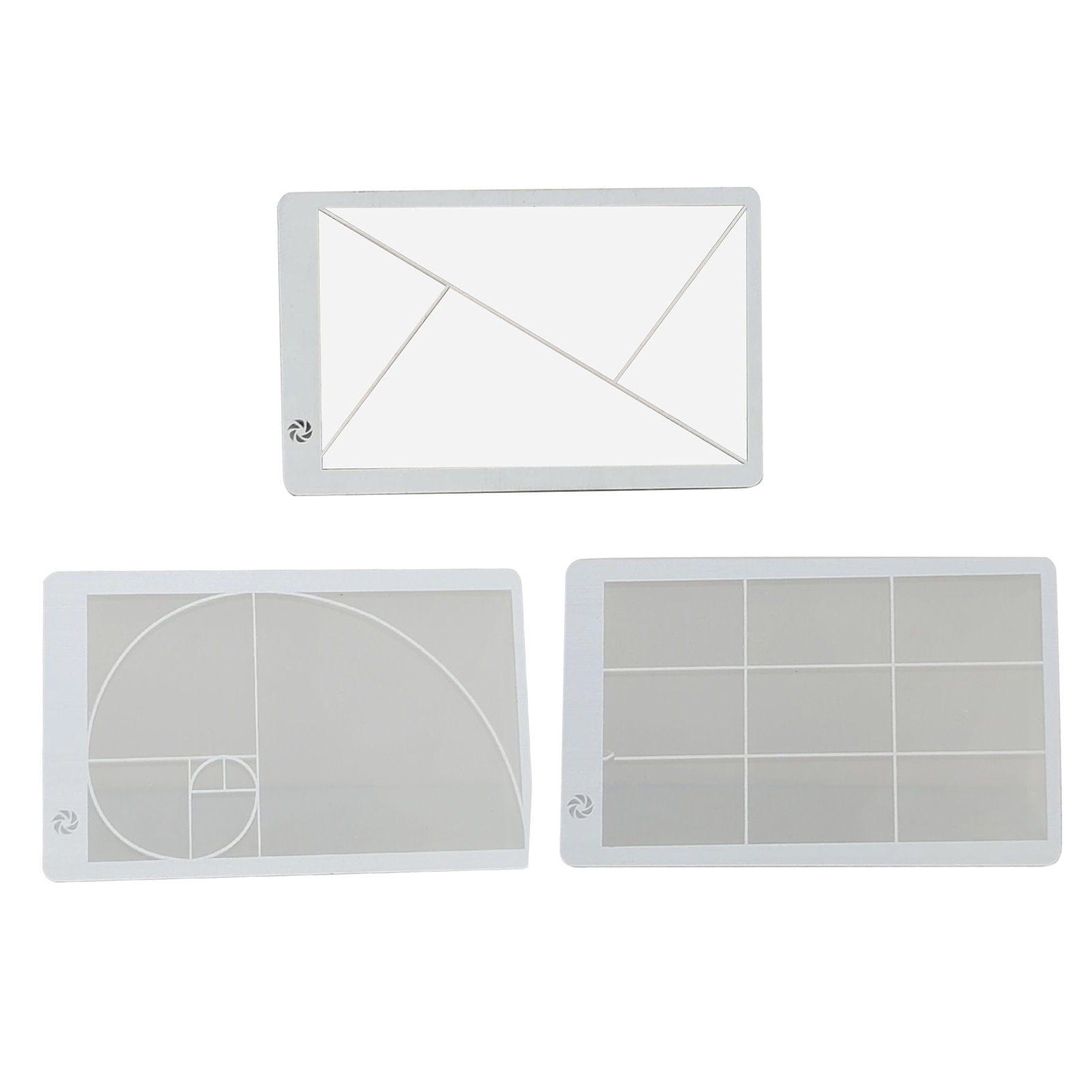 PUREOY 3Pcs Golden Ratio Viewfinder Ruler Fibonacci Rule of Thirds ...