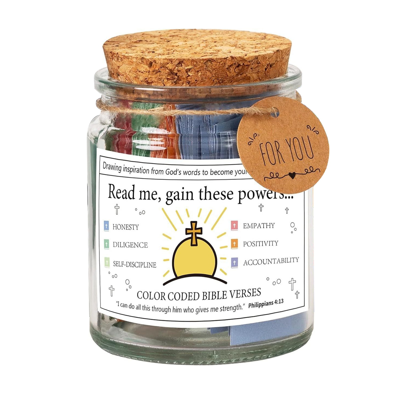 PUREOY Bible Verse Jar Read Me When Bible Verses Jar Daily Prayer Hope ...