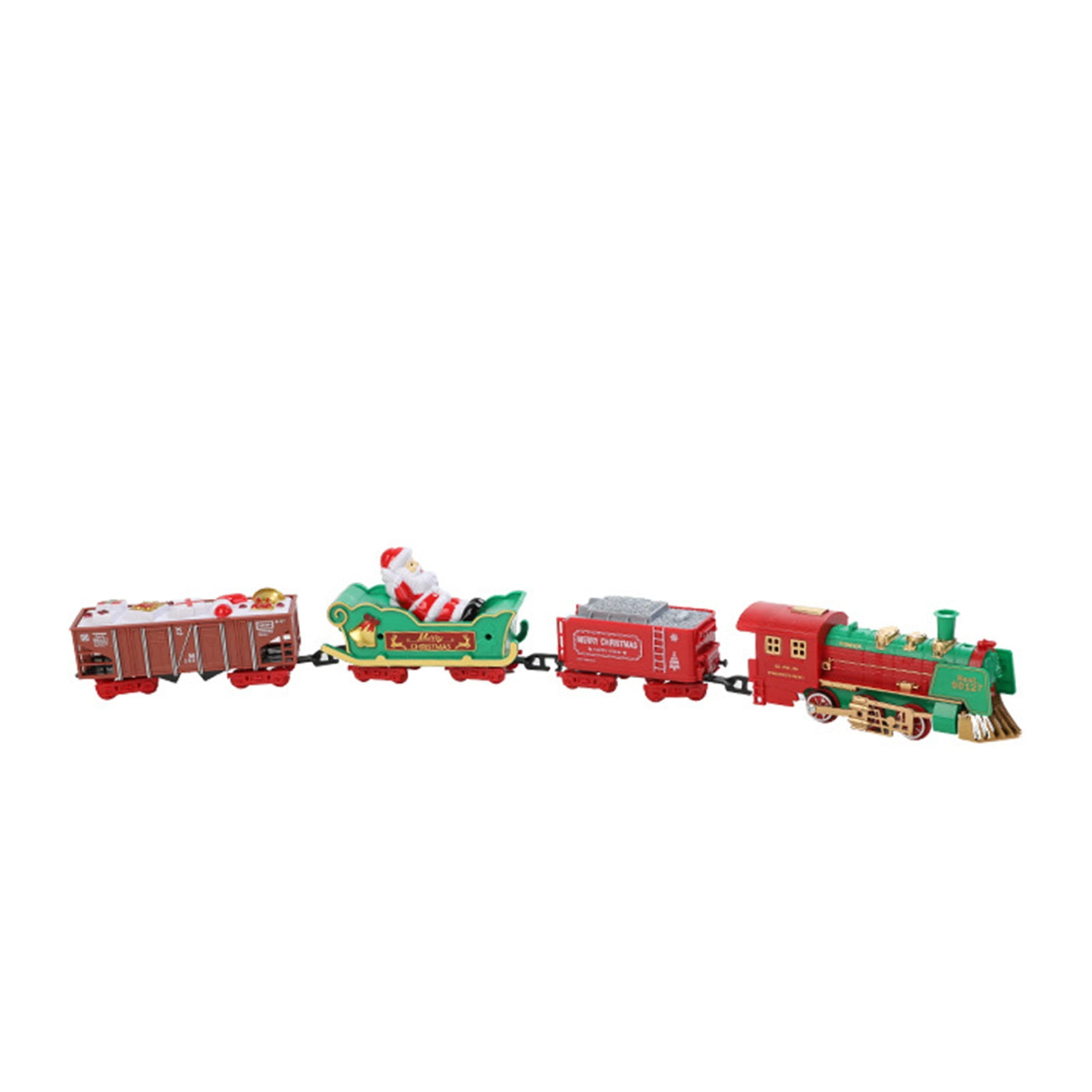 PUREOY Christmas Train Set Electric Toy Train Xmas Tree Decoration Easy ...
