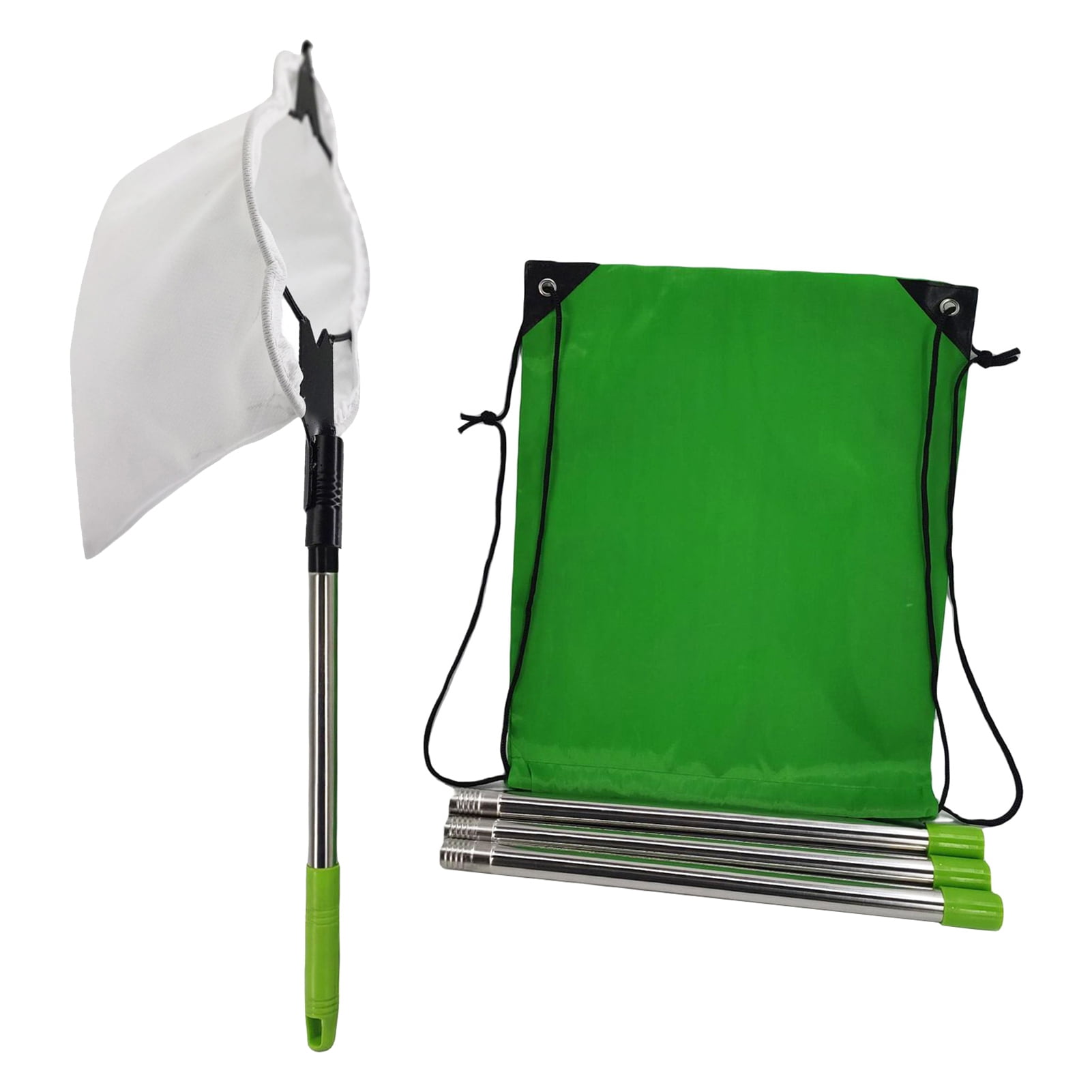 PUREOY Fruit Picker with Basket Adjustable Stainless Steel Segmented ...