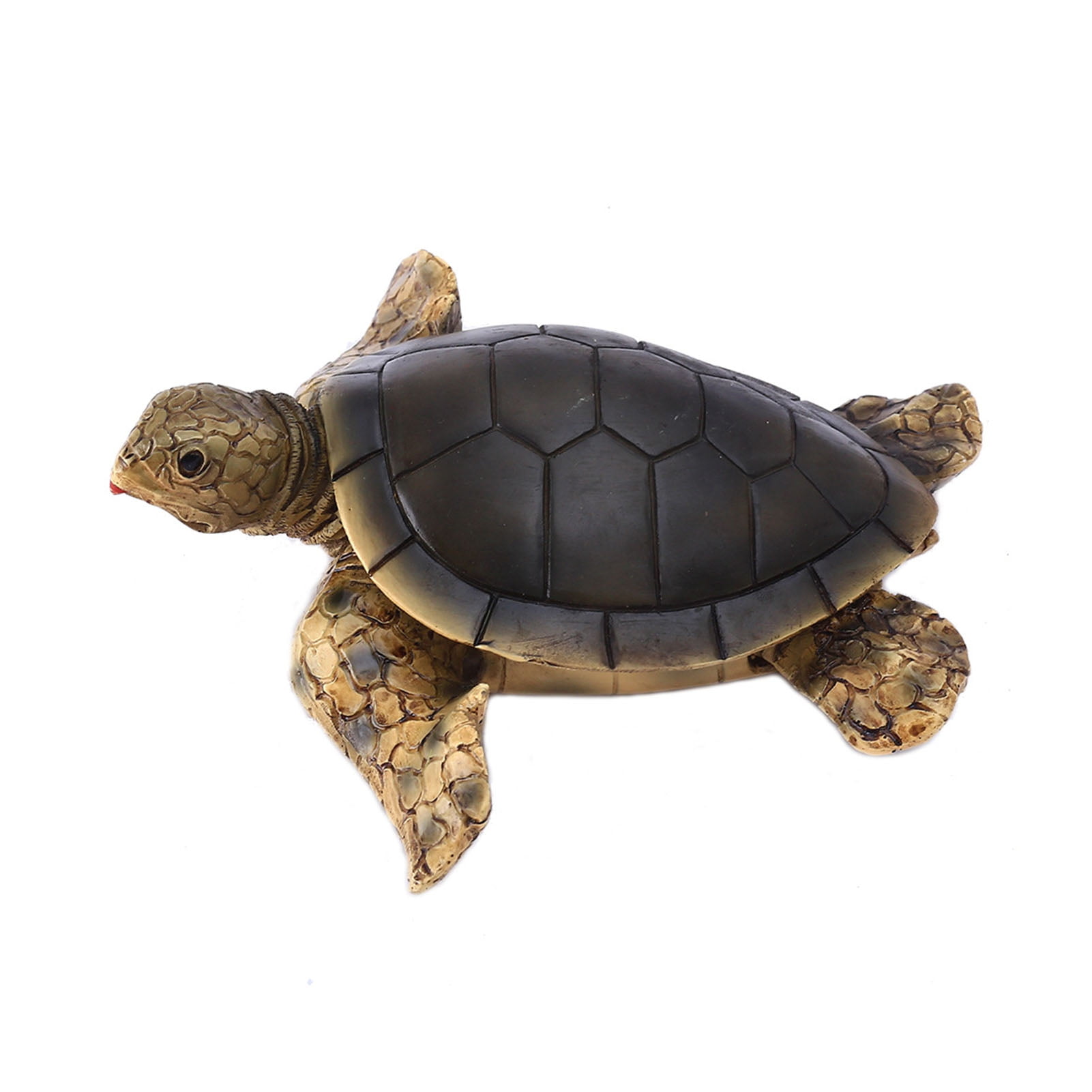PUREOY Garden Sea Turtle Figurine Weatherproof Resin Tortoise Statue ...