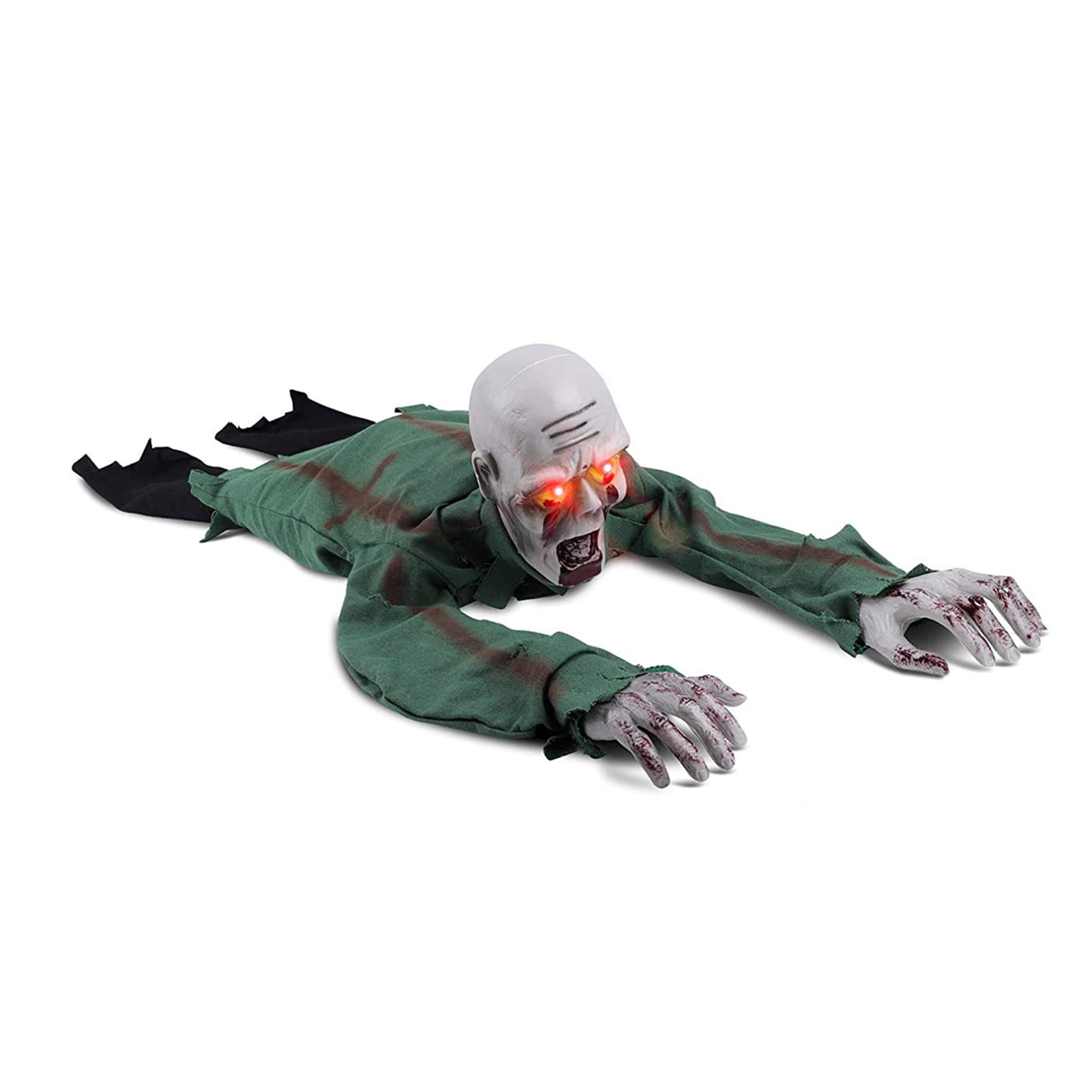PUREOY Halloween Crawling Ghost Decoration Realistic Electric Skeleton ...