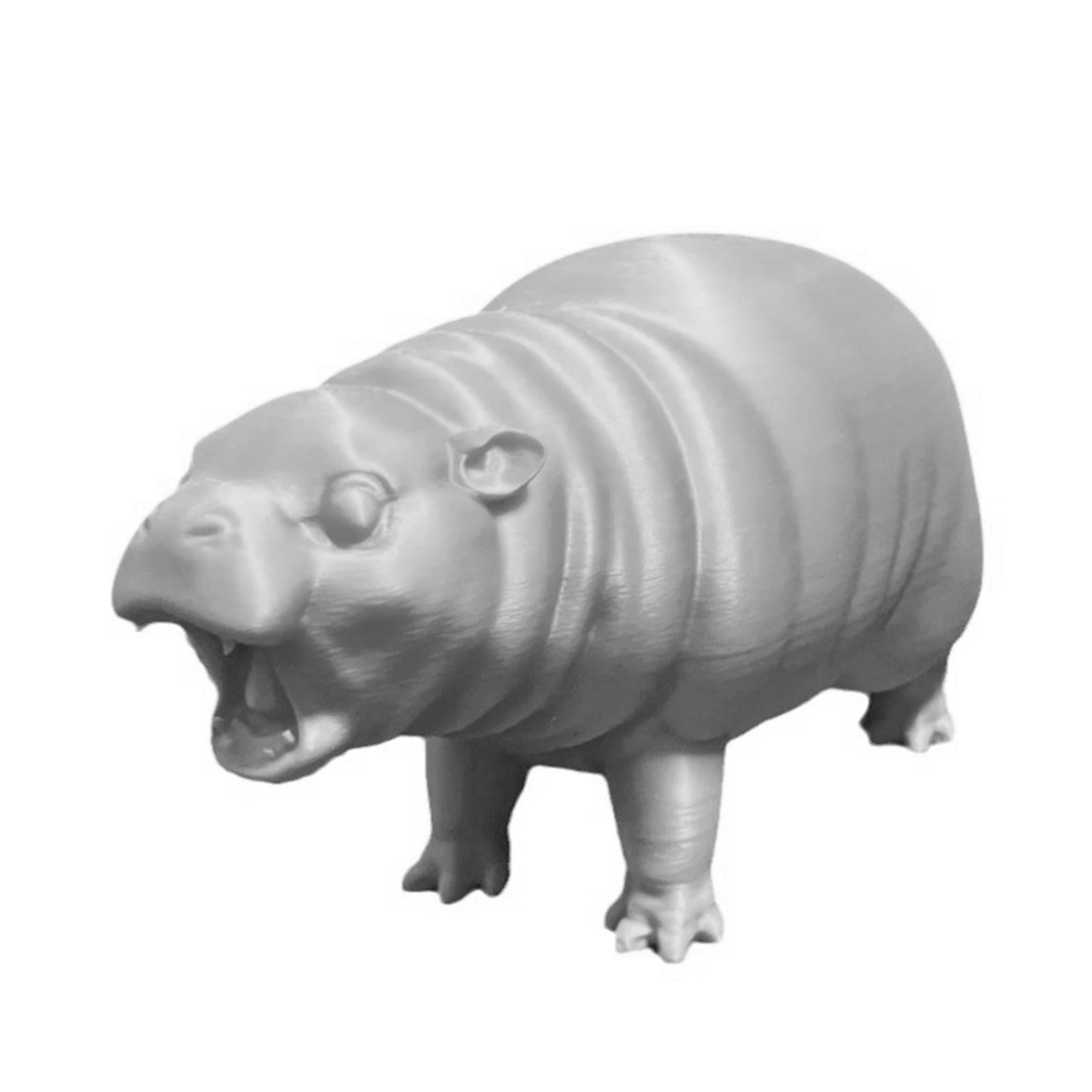 PUREOY Hippo Statue Realistic Looking Exquisite Details Portable ...