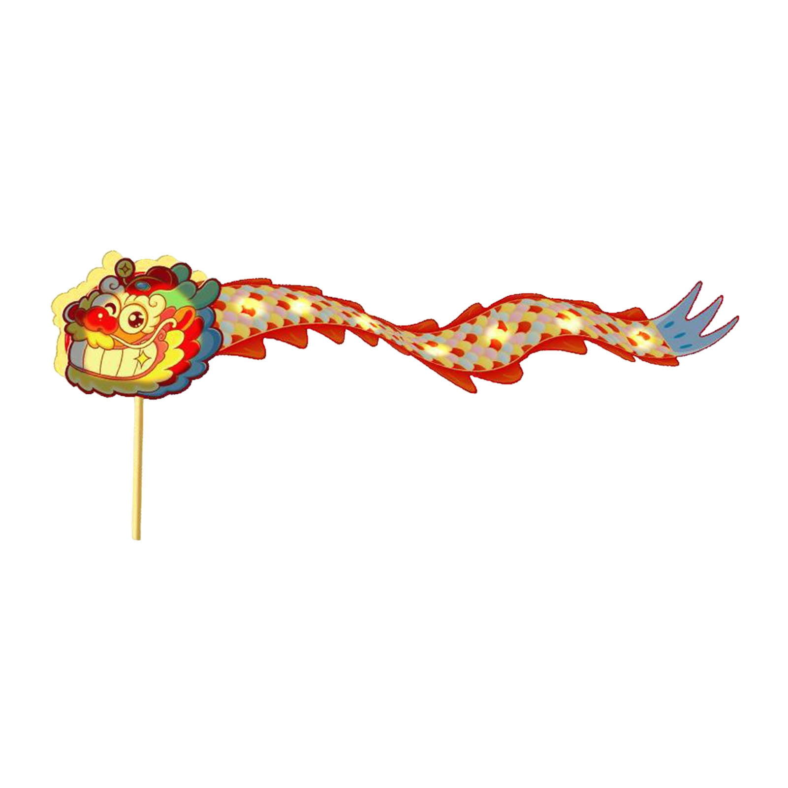 PUREOY LED Dragon Dance Ribbon Streamer Dragon Dance Lantern DIY Kit ...