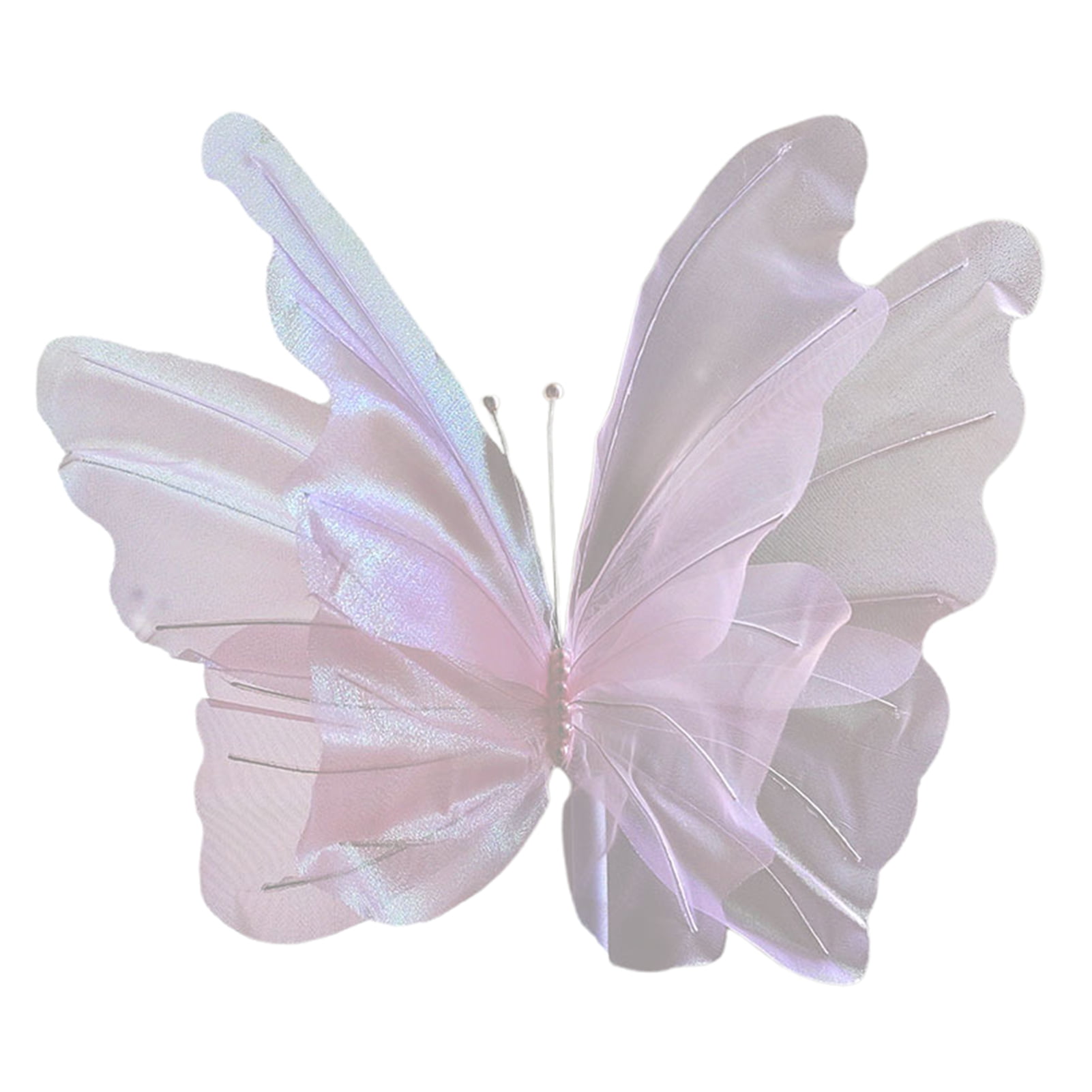 PUREOY Large Artificial Butterfly Gauze Simulation Butterfly 3D Fake ...