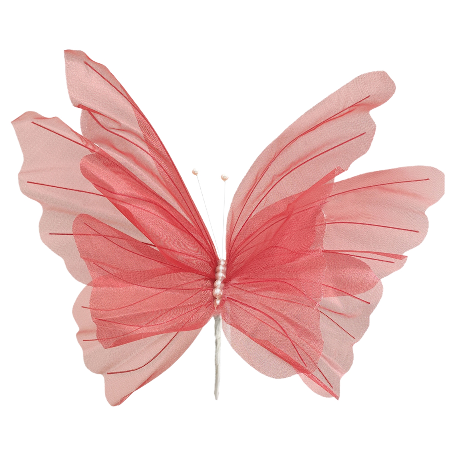 PUREOY Large Artificial Butterfly Gauze Simulation Butterfly 3D Fake ...