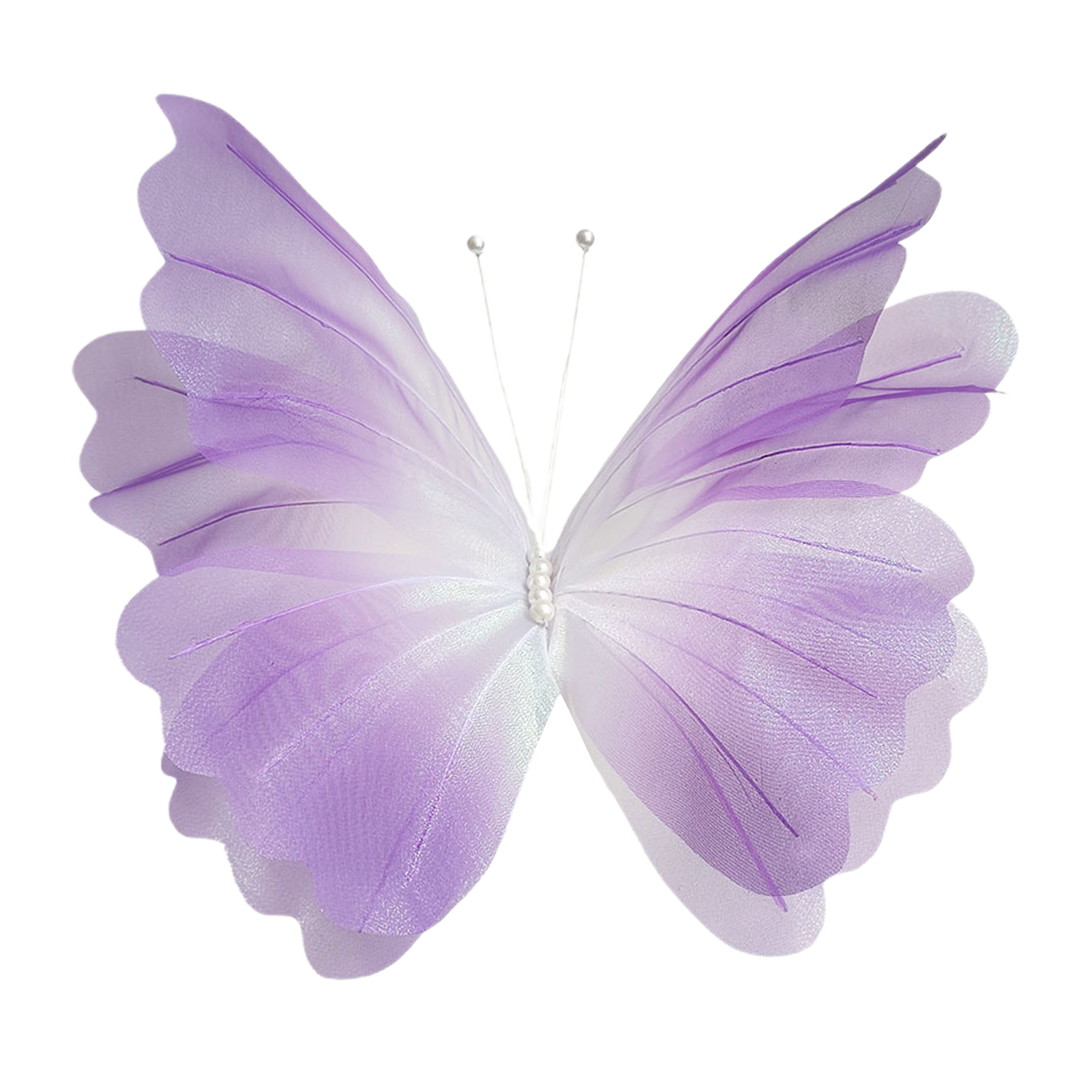 PUREOY Large Artificial Butterfly Gauze Simulation Butterfly 3D Fake ...