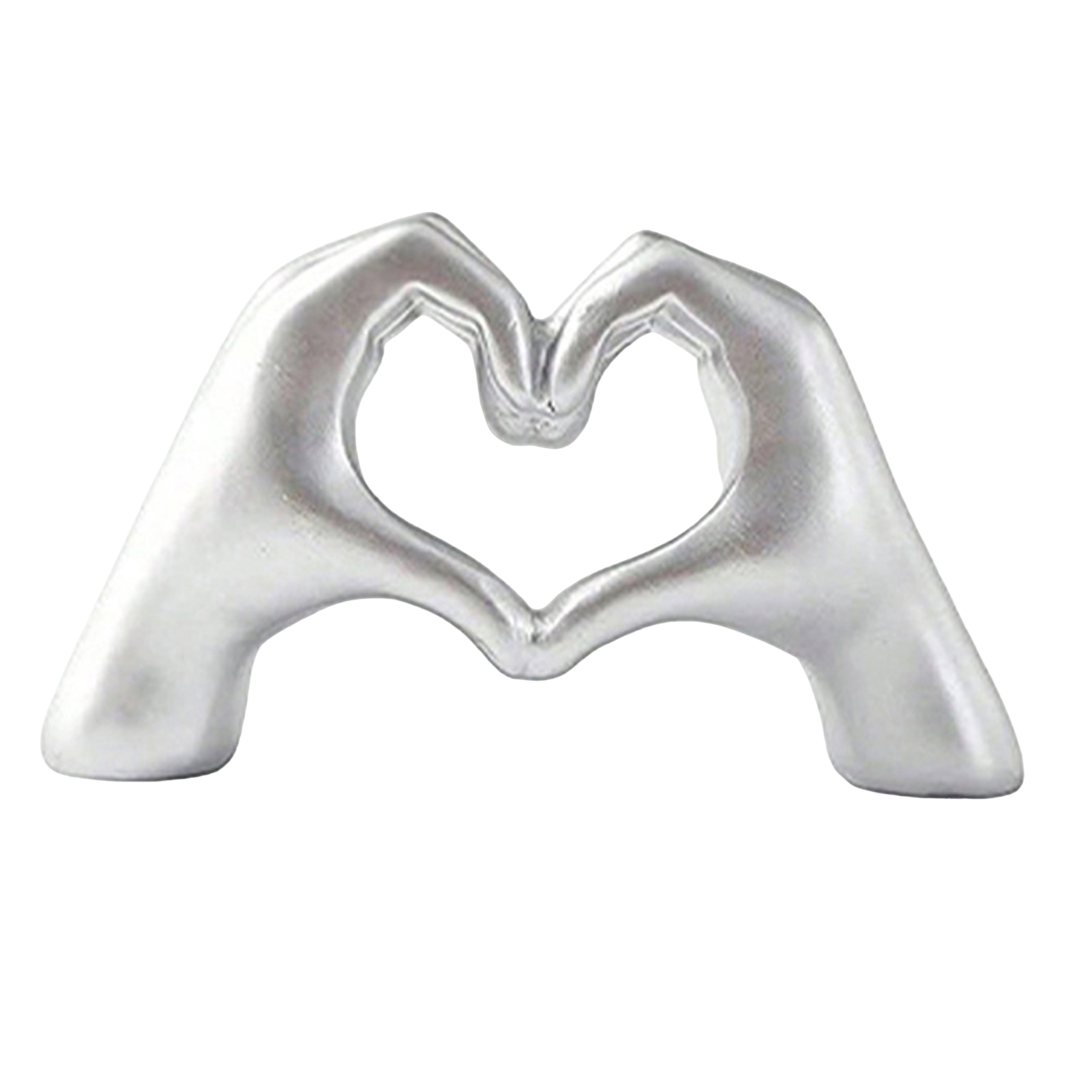 PUREOY Love Heart Hand Figurine Heart-shaped Gesture Resin Statue ...