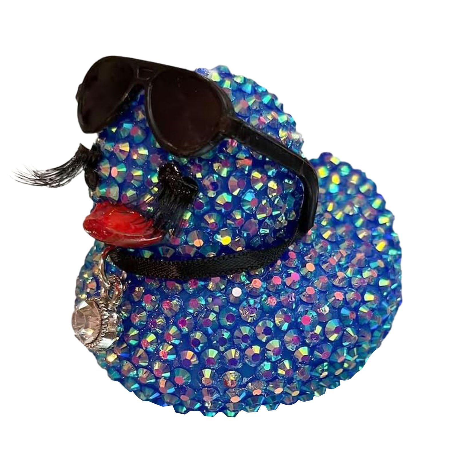 PUREOY Sparkling Rhinestone Duck Figurine Bling Little Duck Statue ...