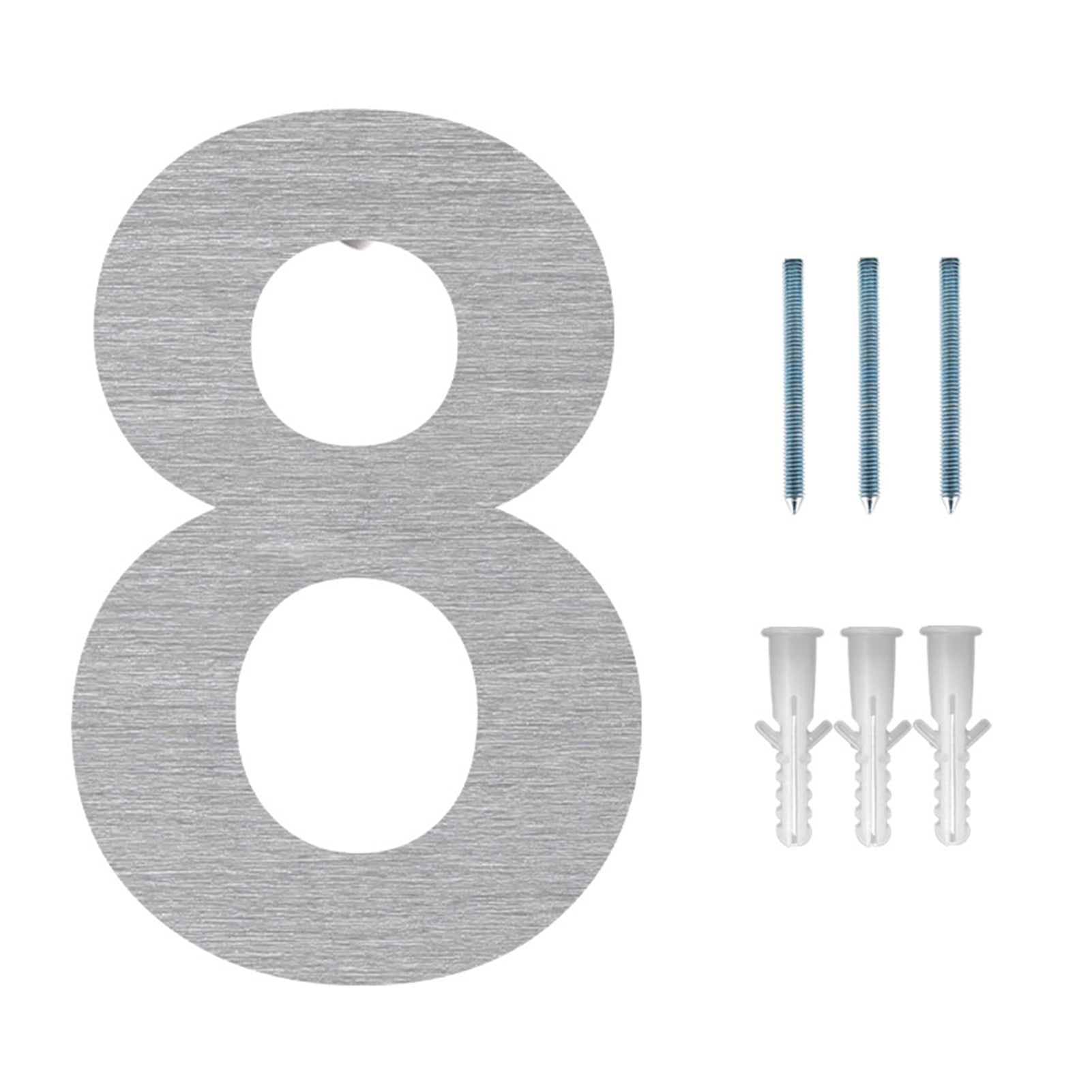 PUREOY Stainless Steel House Number with Bolts Nuts 0-9 3D Apartment ...