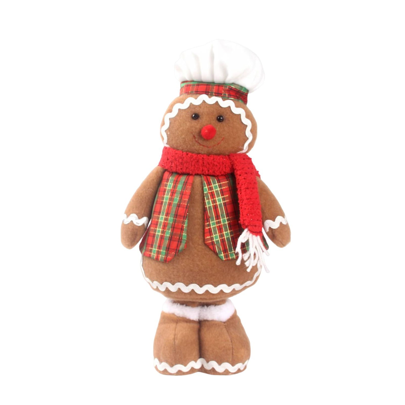 PUREOY Telescopic Gingerbread Man Doll Standing Gingerbread Man Plush ...