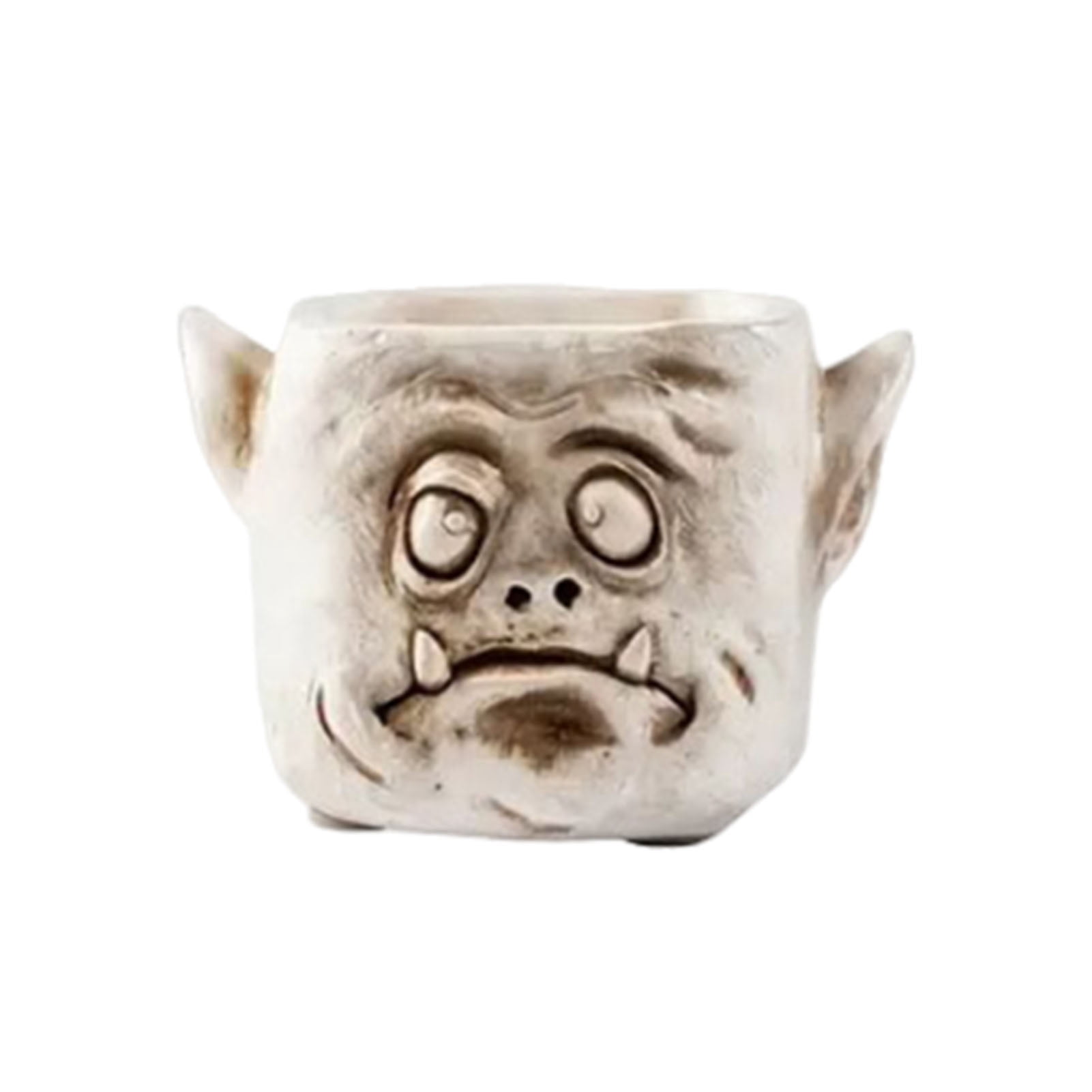 PUREOY Zombie Face Planter Pot Indoor Outdoor Plants Vegetable Herb ...