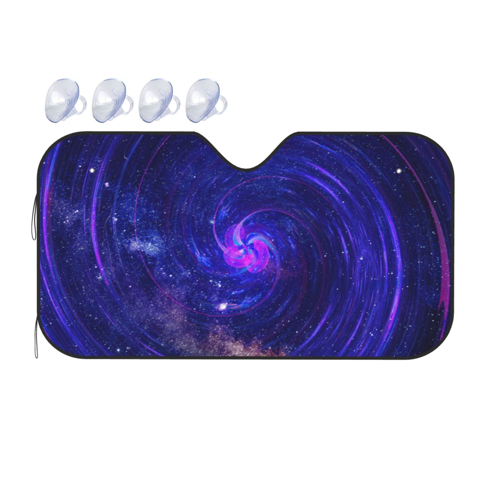 PUREYAH Foldable Front Windshield Sun Shade, Mysterious Cosmic Galaxy ...