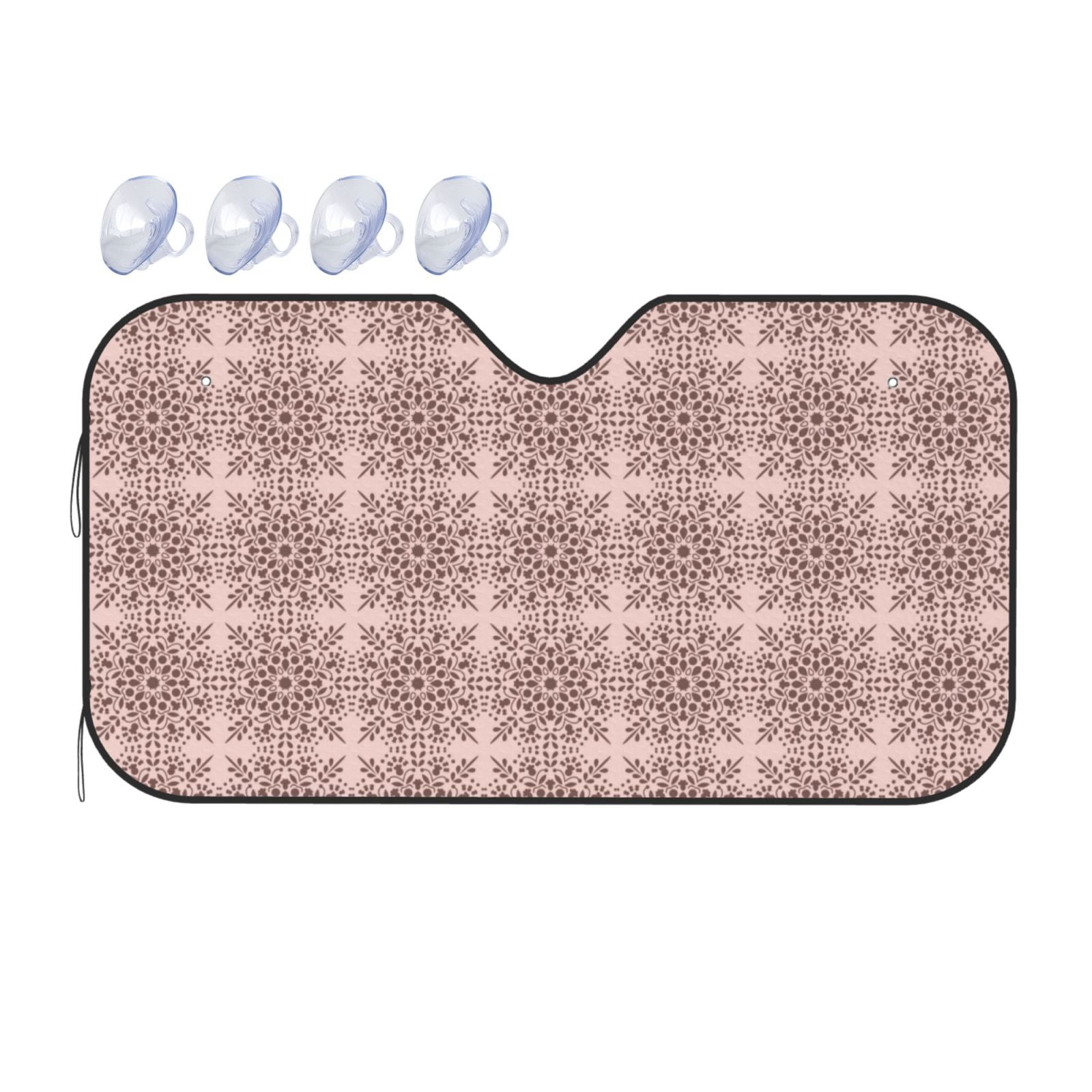 PUREYAH Foldable Front Windshield Sun Shade, Oriental Ethnic Azte ...