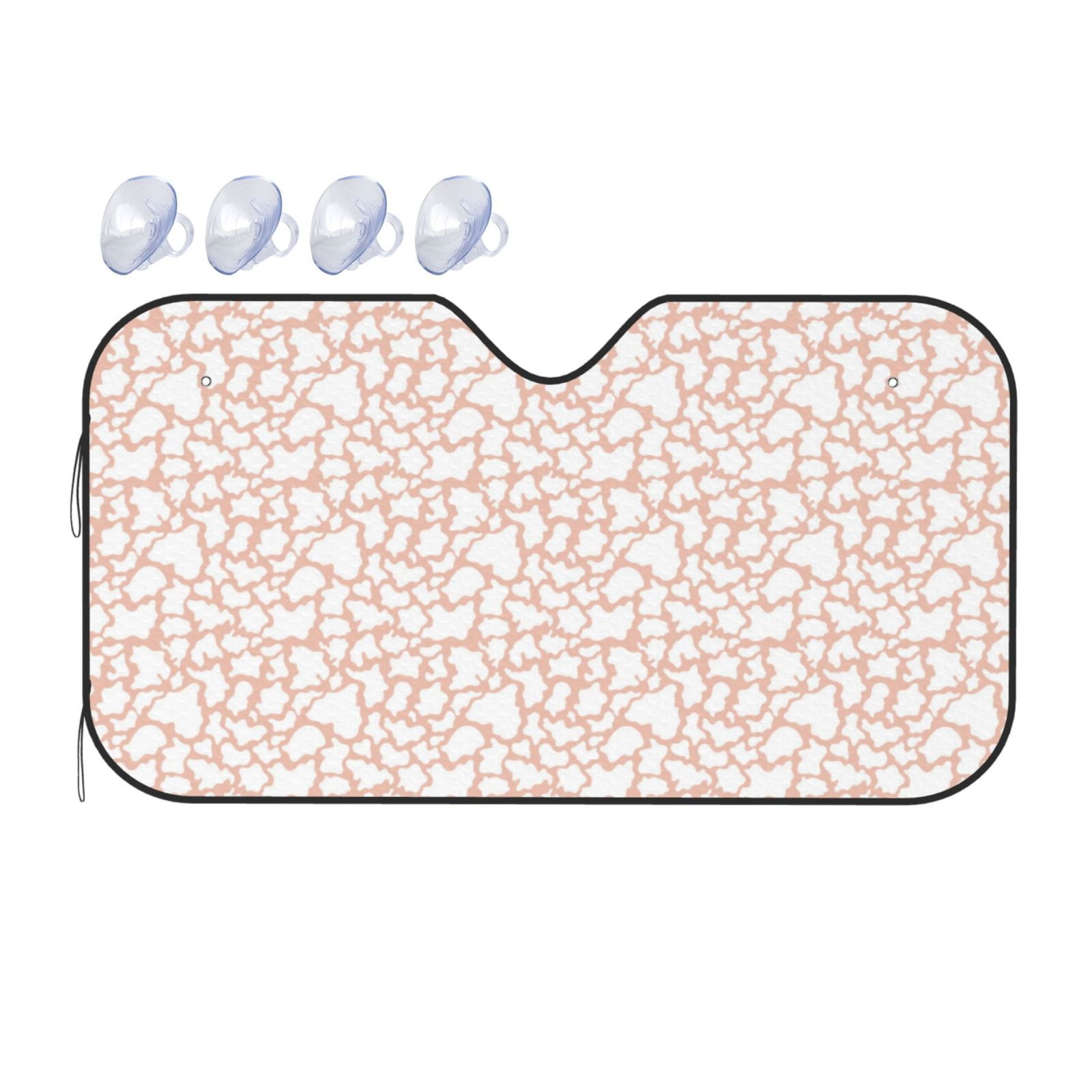 PUREYAH Foldable Front Windshield Sun Shade, Stylish Animal Texture ...