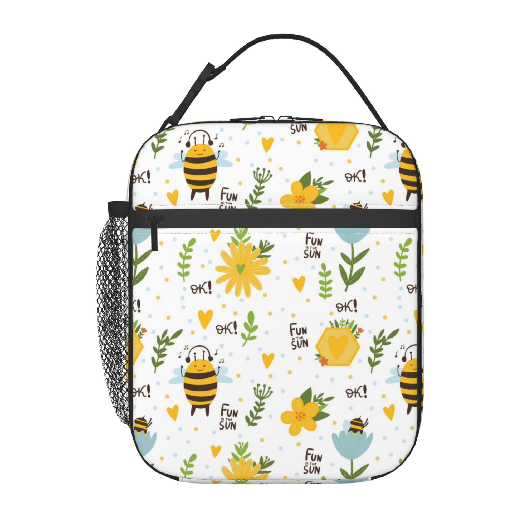 PUREYAH Insulated Lunch Bag with Strap, Reusable Work Thermal Cooler ...