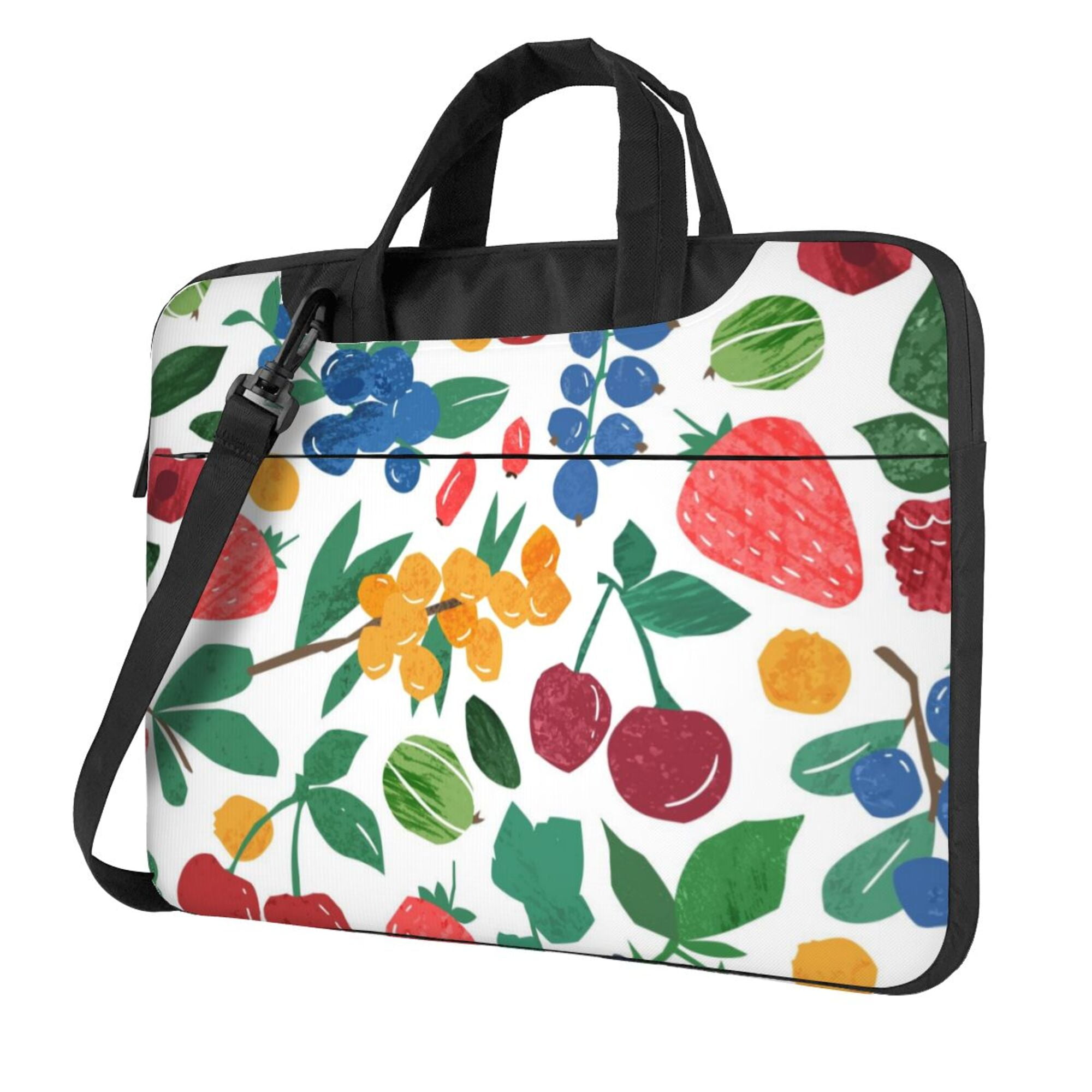 PUREYAH Laptop Case Bag with Compartments for Women, Cherry Raspberry ...