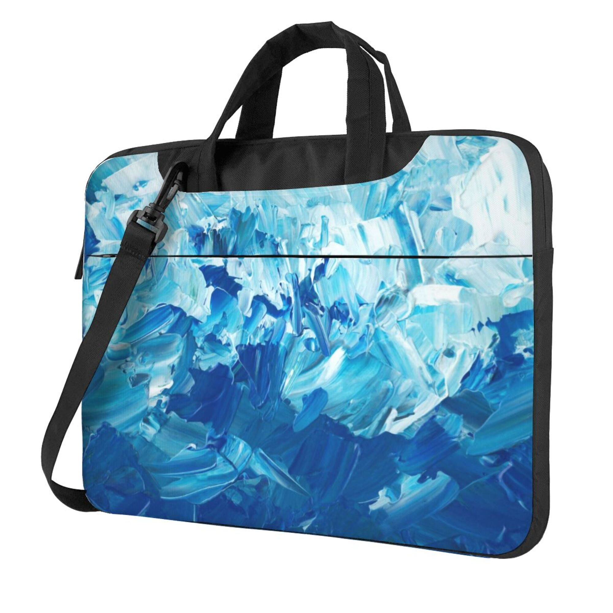 PUREYAH Laptop Case Bag with Compartments for Women, Abstract Art ...
