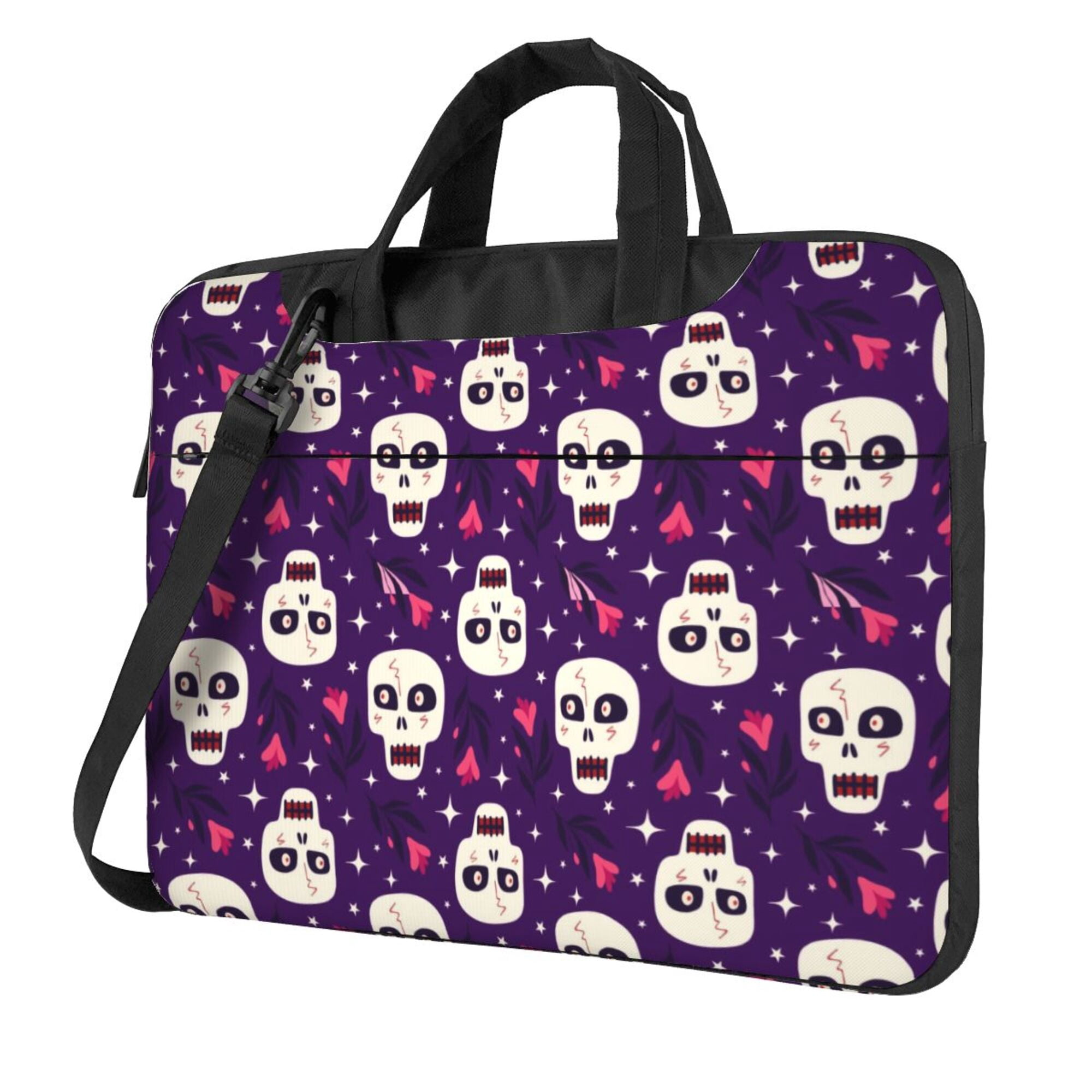 PUREYAH Laptop Case Bag with Compartments for Women, Catrina Muertos ...