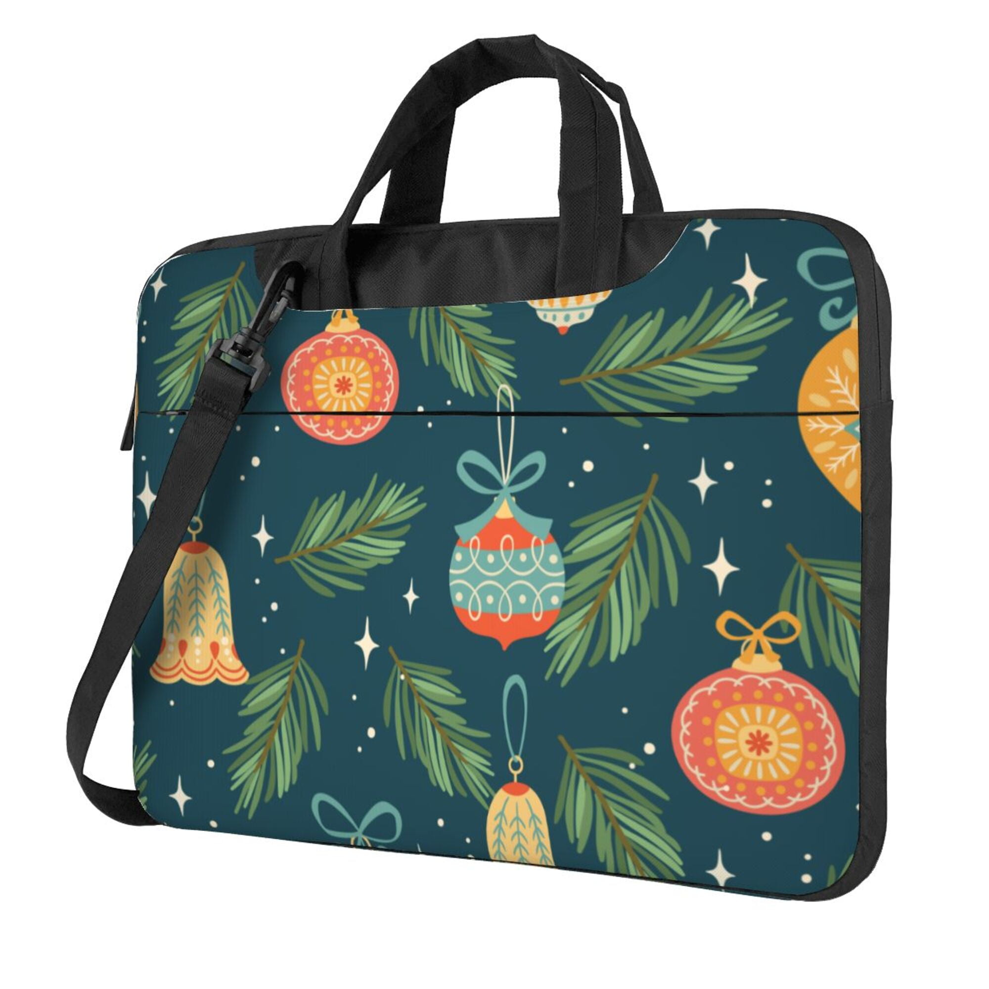 PUREYAH Laptop Case Bag with Compartments for Women, Colorful Christmas ...