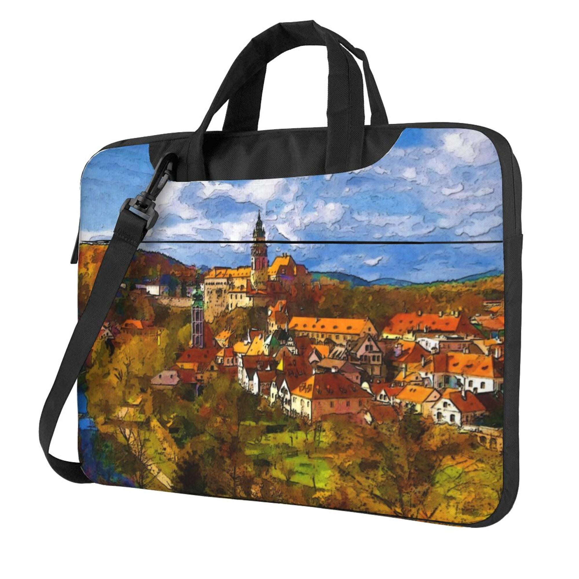 PUREYAH Laptop Case Bag with Compartments for Women, Country Side ...