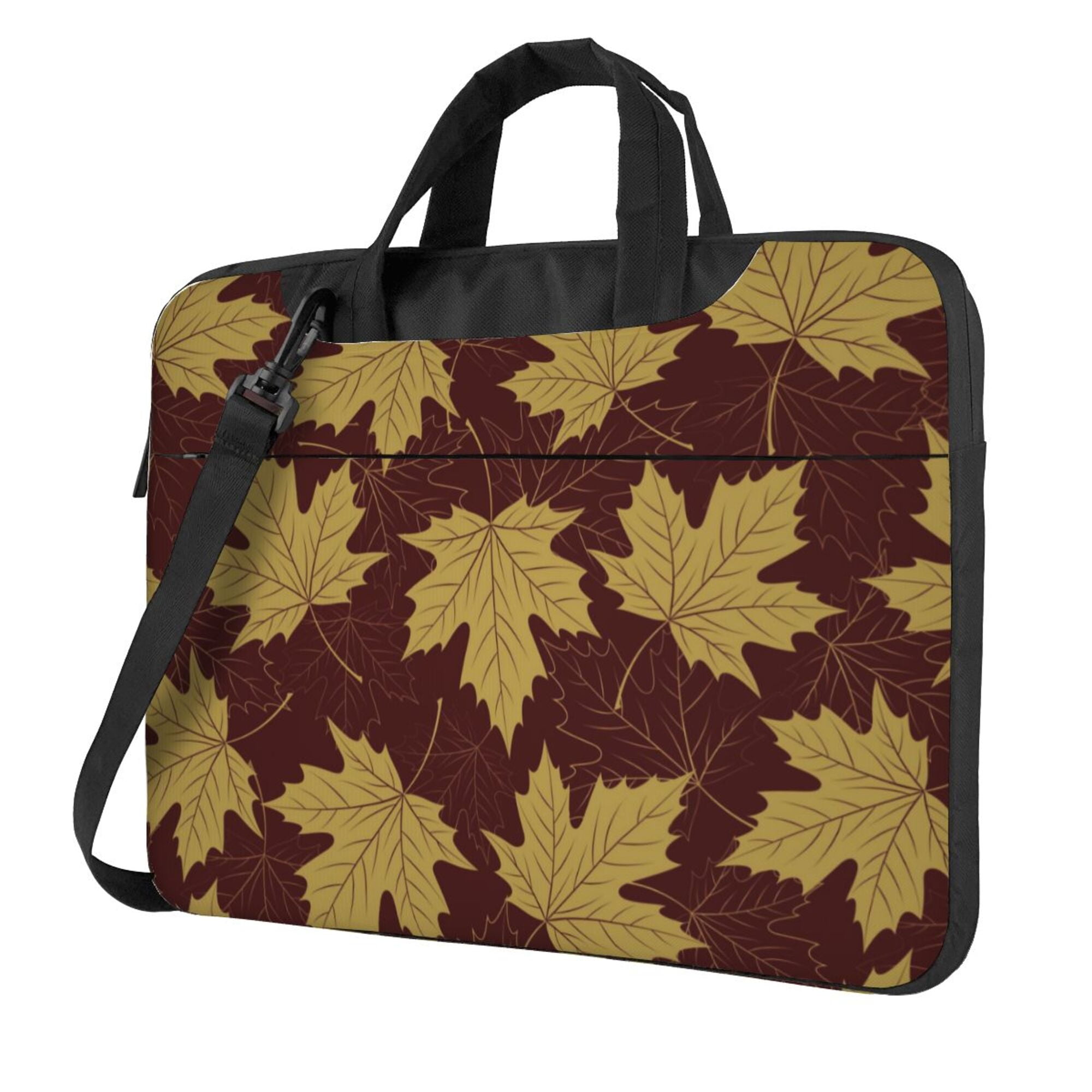 PUREYAH Laptop Case Bag with Compartments for Women, Fall Leaf Autumn ...