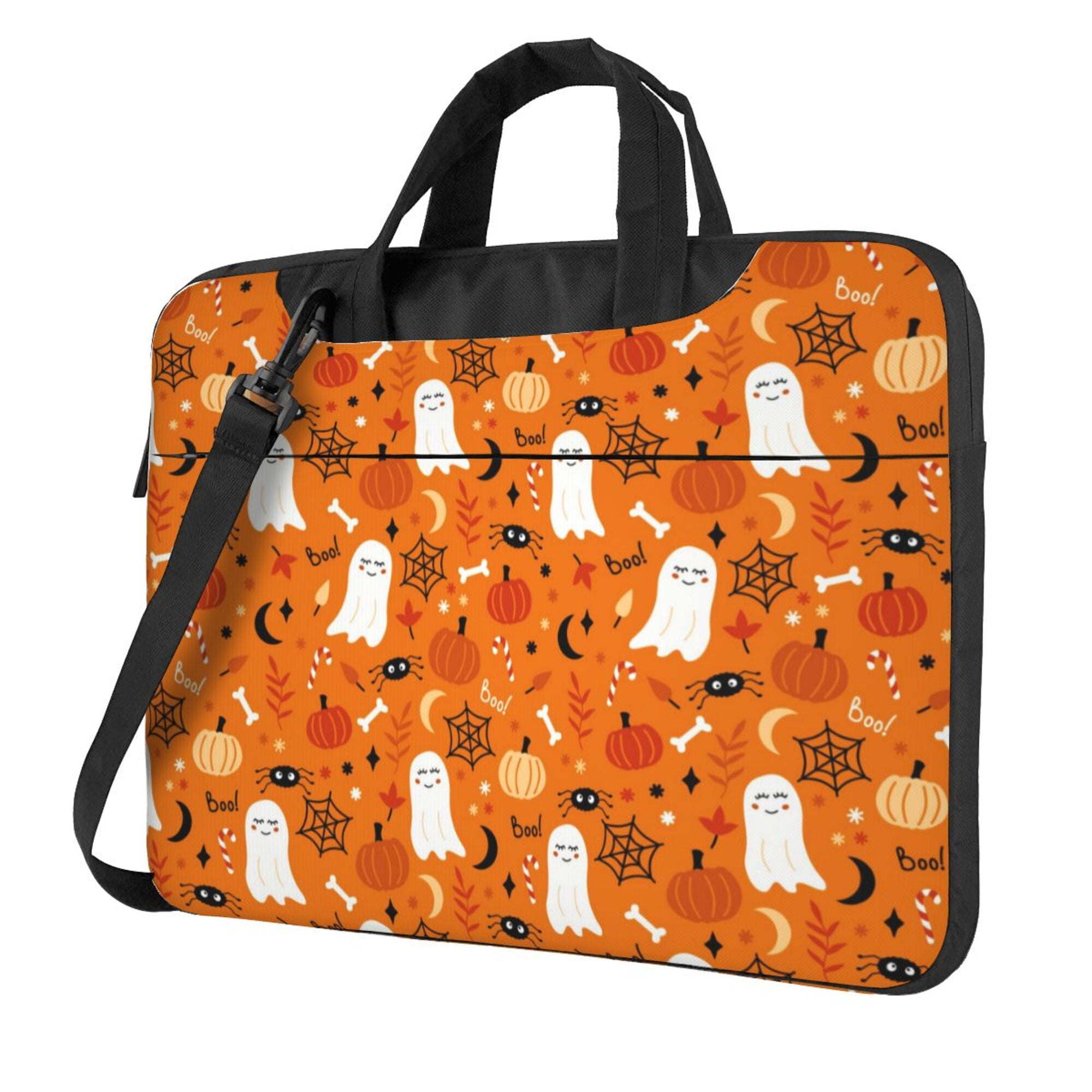 PUREYAH Laptop Case Bag with Compartments for Women, Ghost Spiders ...