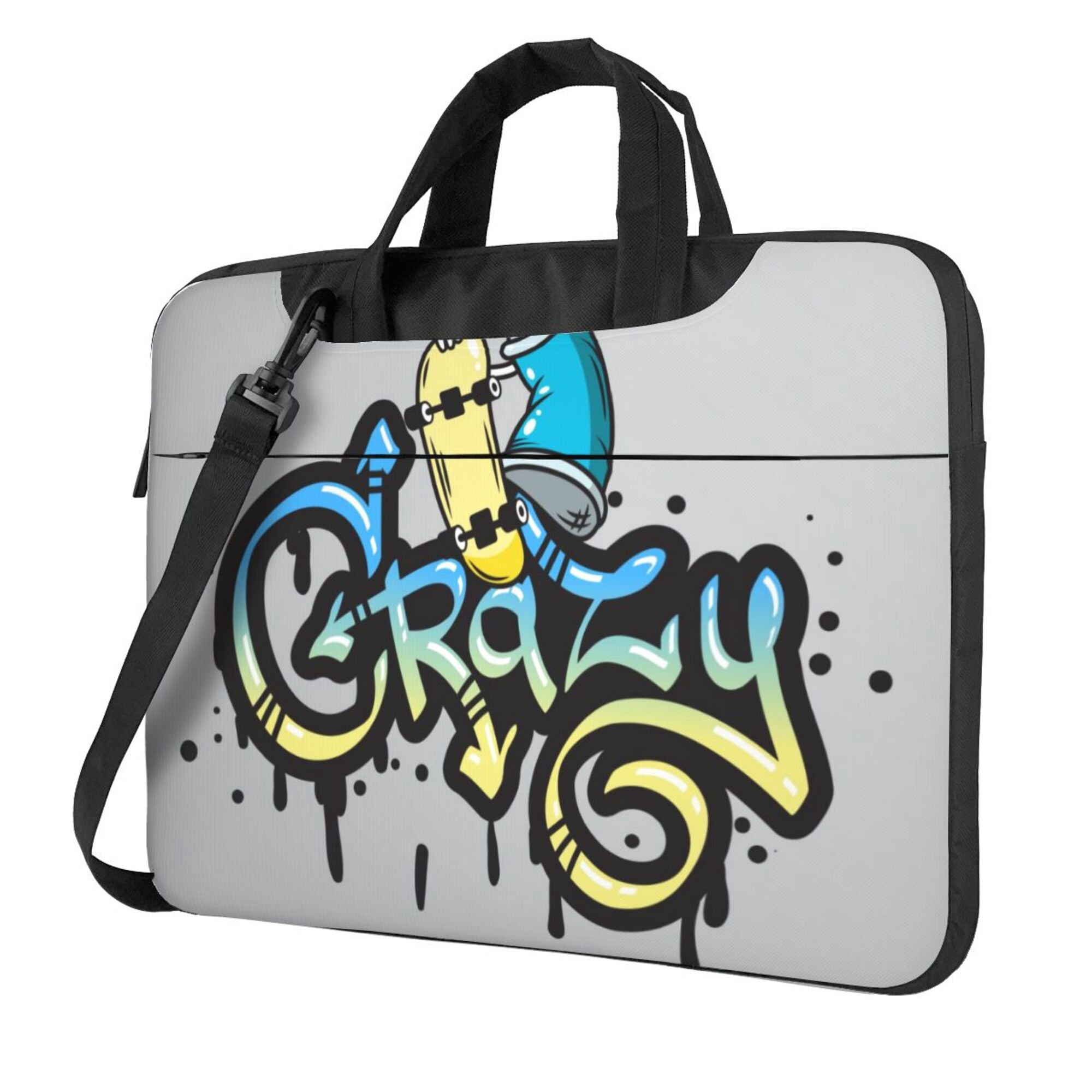 PUREYAH Laptop Case Bag with Compartments for Women, Graffiti Art ...