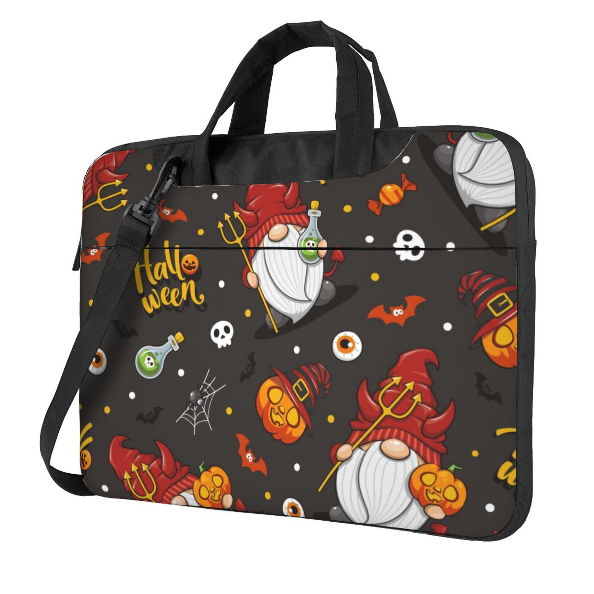 PUREYAH Laptop Case Bag with Compartments for Women, Halloween Devil ...