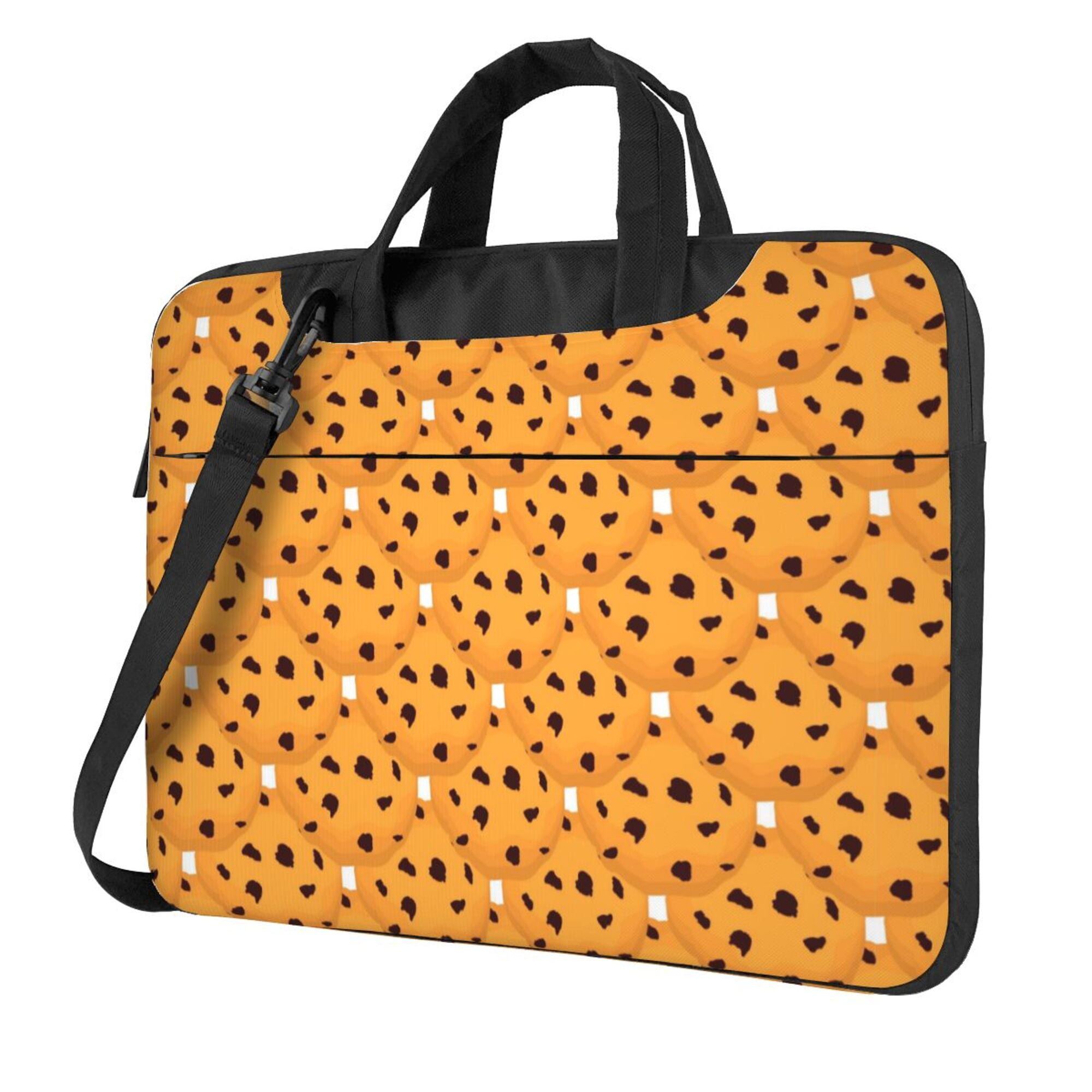 PUREYAH Laptop Case Bag with Compartments for Women, Orange Circle ...