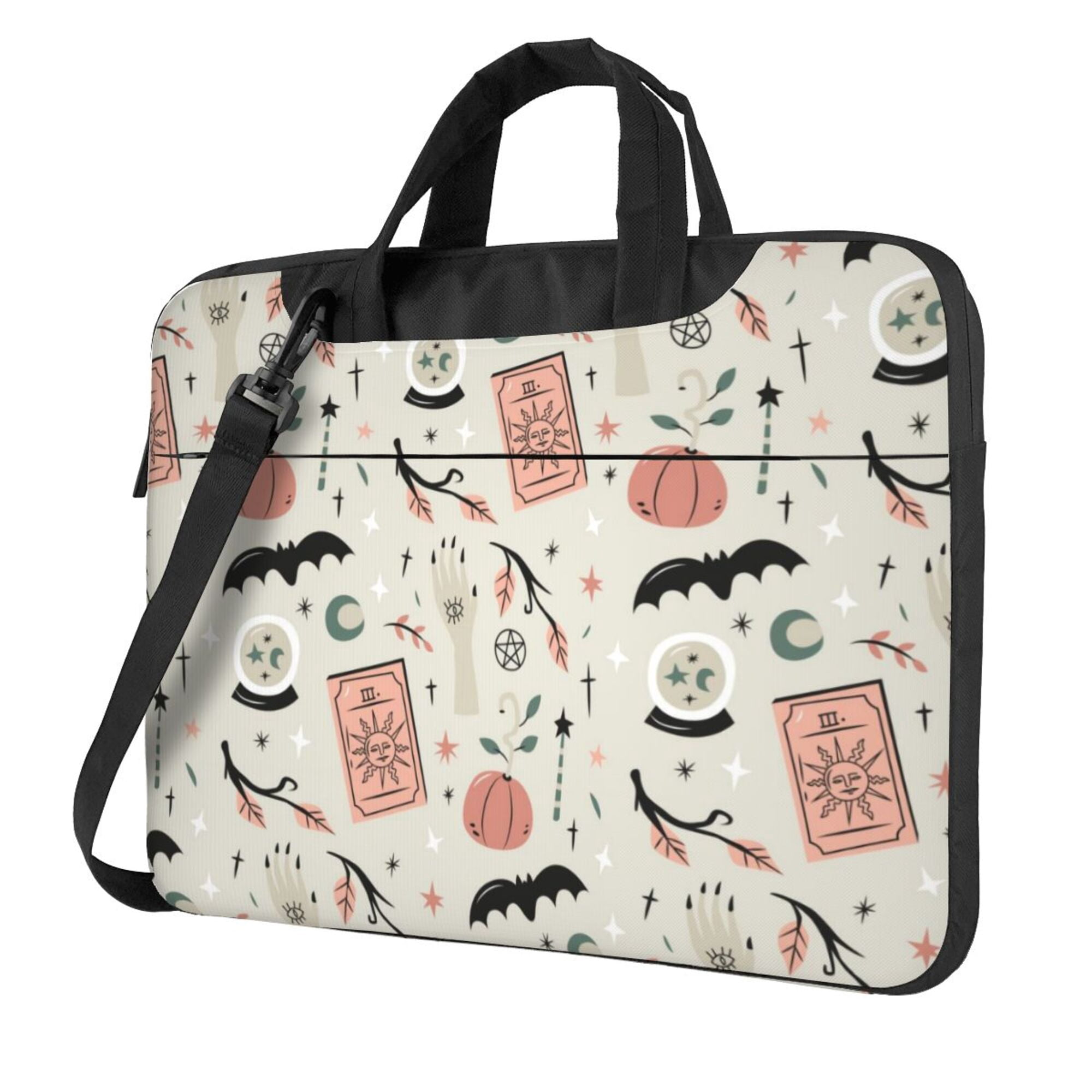 PUREYAH Laptop Case Bag with Compartments for Women, Pastel Scary ...