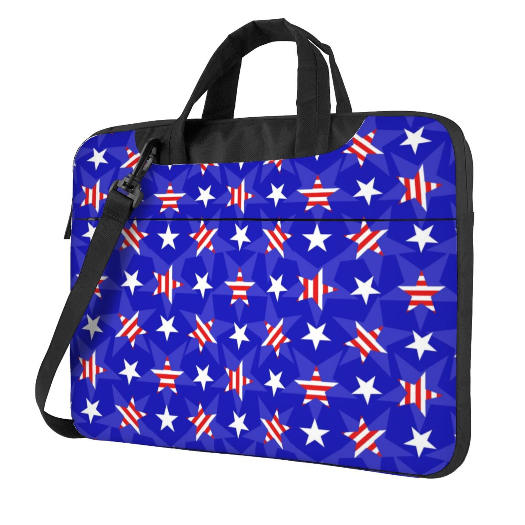 PUREYAH Laptop Case Bag with Compartments for Women, Patriotic America ...