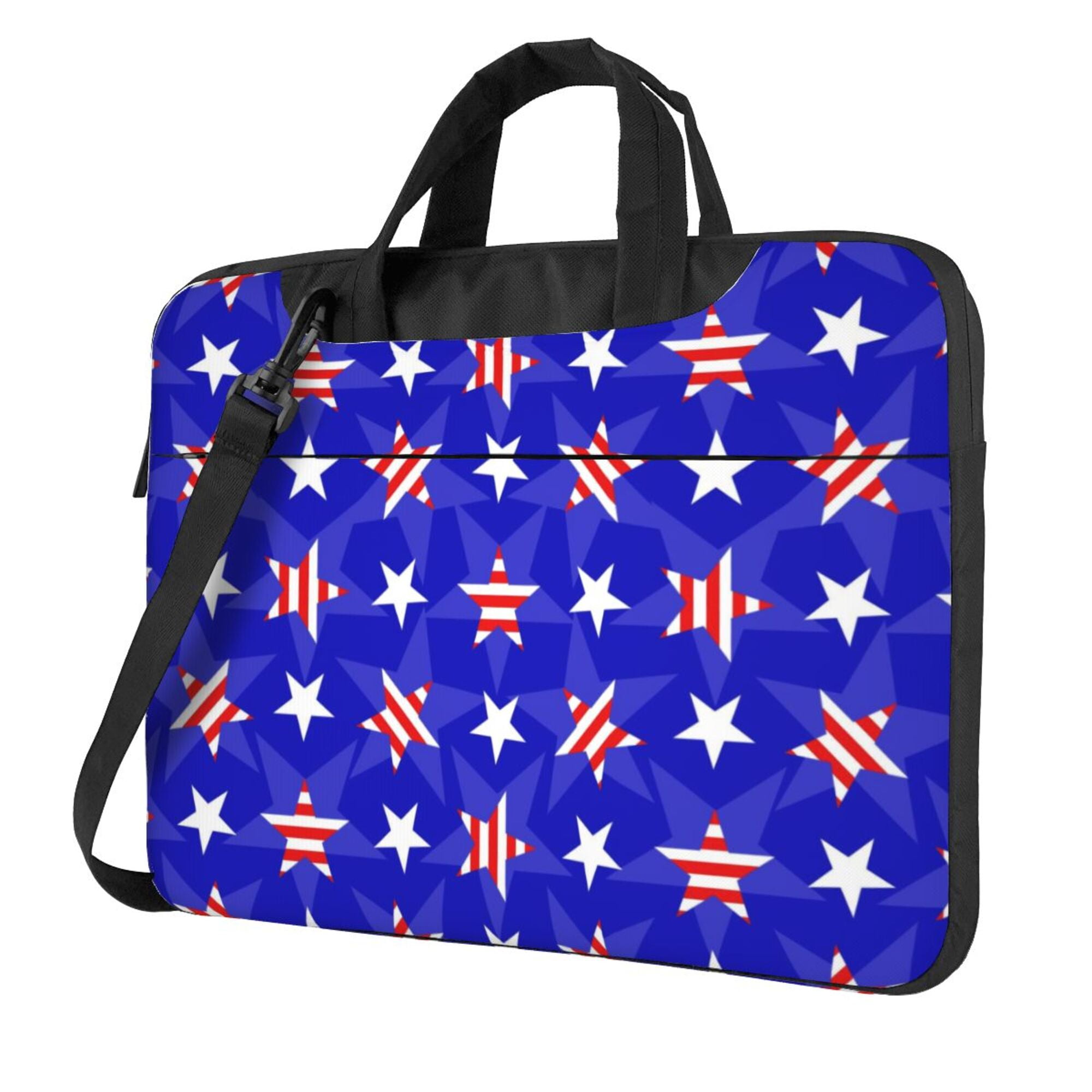 PUREYAH Laptop Case Bag with Compartments for Women, Patriotic America ...