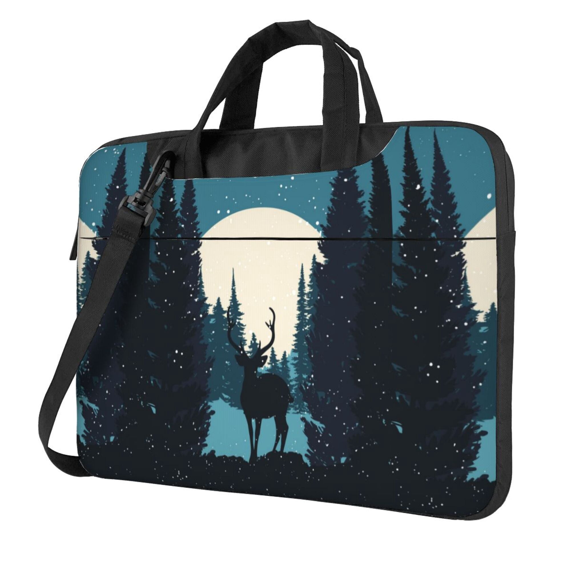 PUREYAH Laptop Case Bag with Compartments for Women, Snow Landscape ...