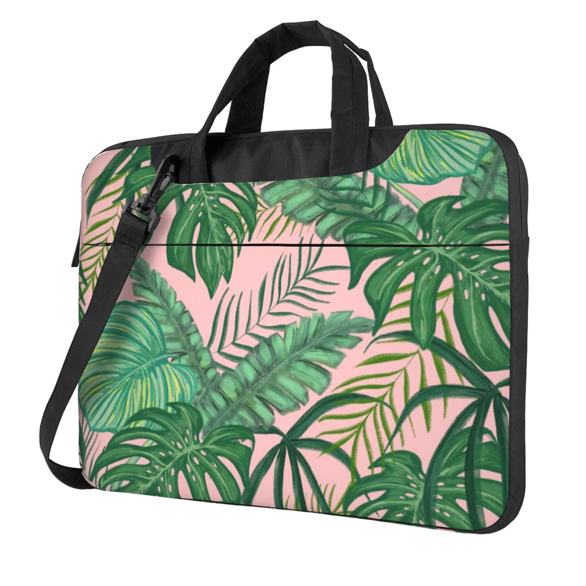 PUREYAH Laptop Case Bag with Compartments for Women, Tropical Greens ...